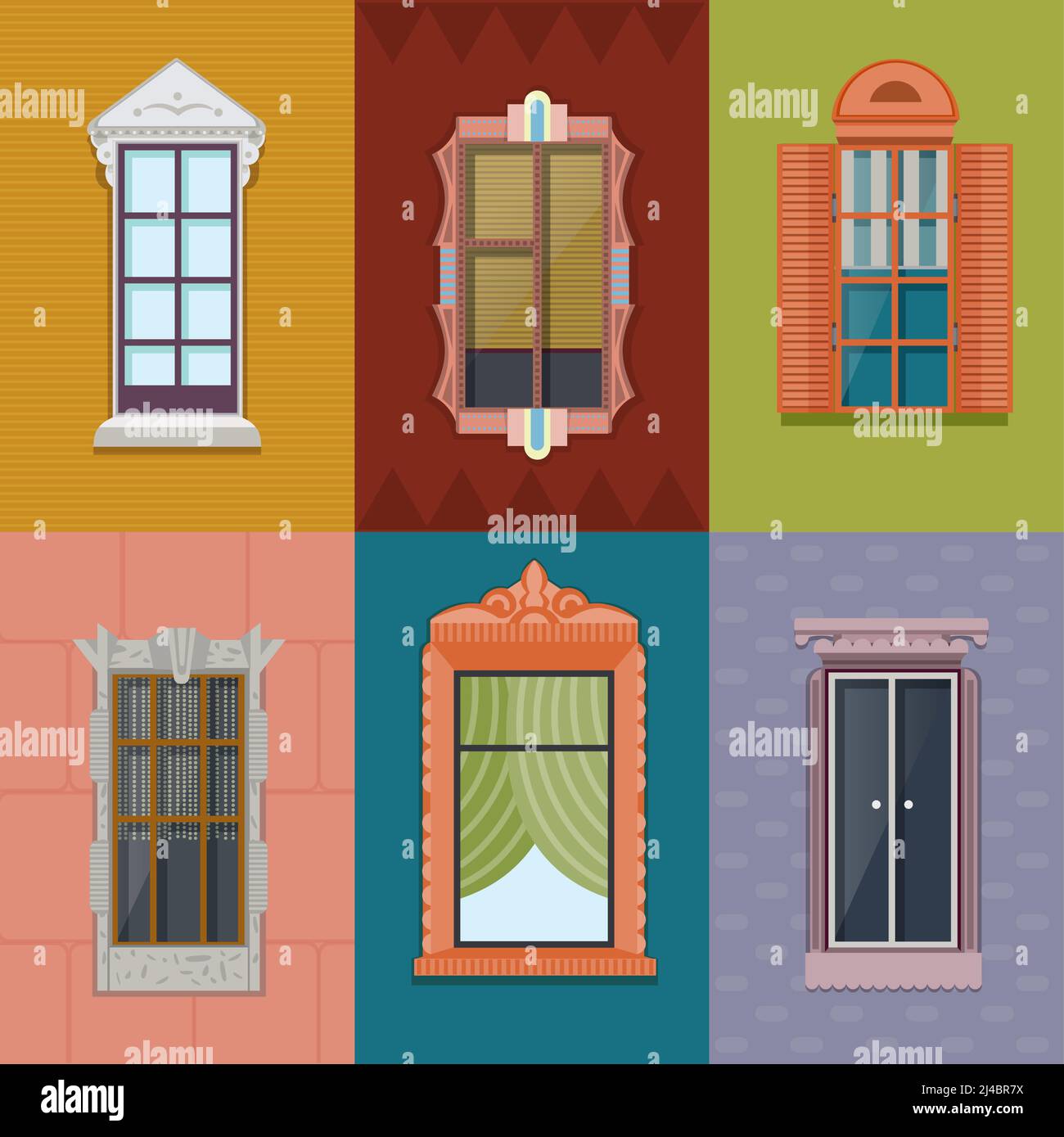 Ornate facade on building Stock Vector Images - Alamy