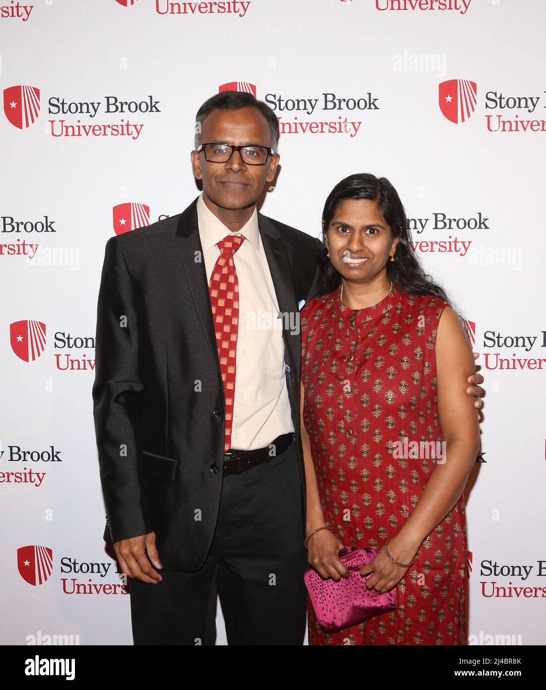 Bala Swaminathan and Prabha Swaminathan attend the Stars Of Stony Brook ...