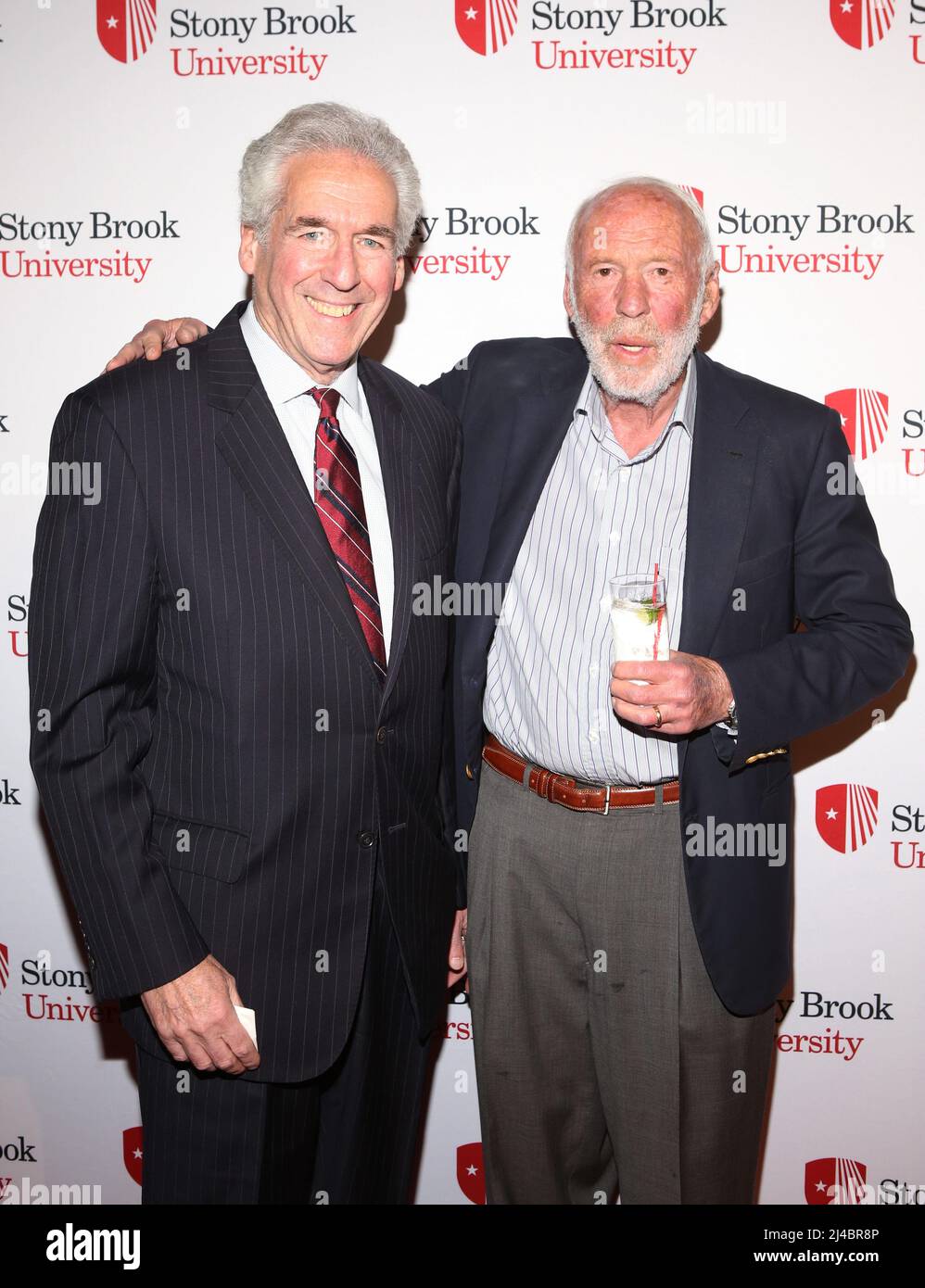 David M. Schiffer and James H. Simons attend the Stars Of Stony Brook ...