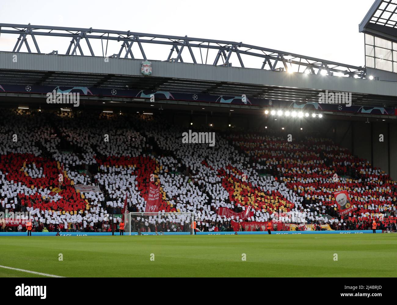 Anfield, Liverpool, UK. 13th Apr, 2022. Champions League football ...