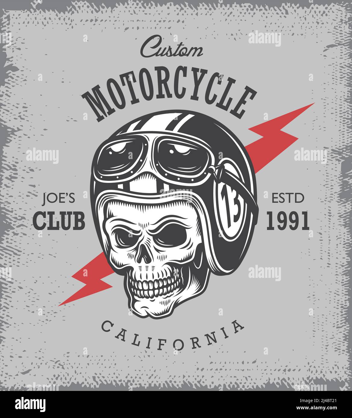 Moto skull vector logo symbol hi-res stock photography and images - Alamy