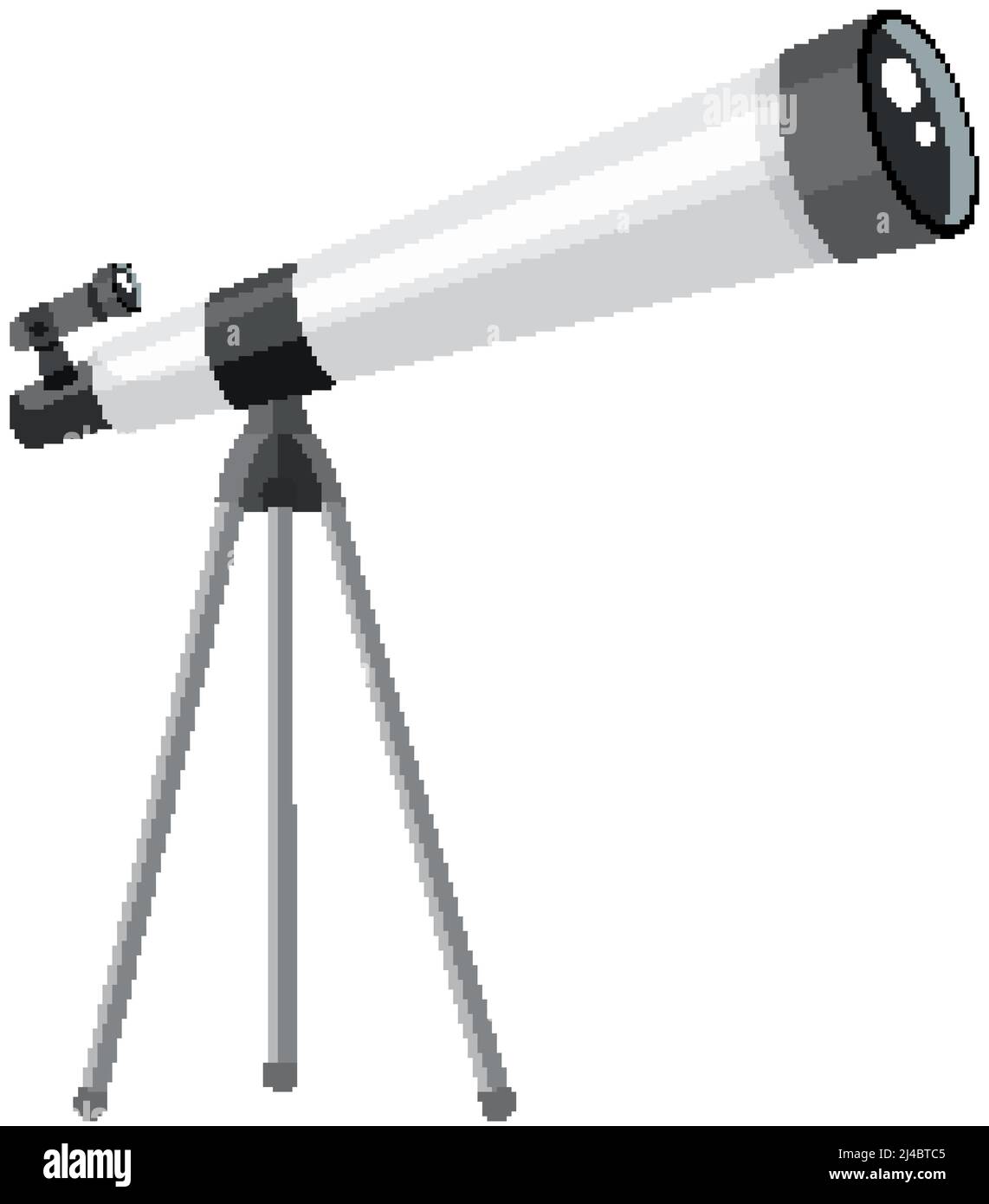 Telescope on tripon stand illustration Stock Vector Image & Art - Alamy