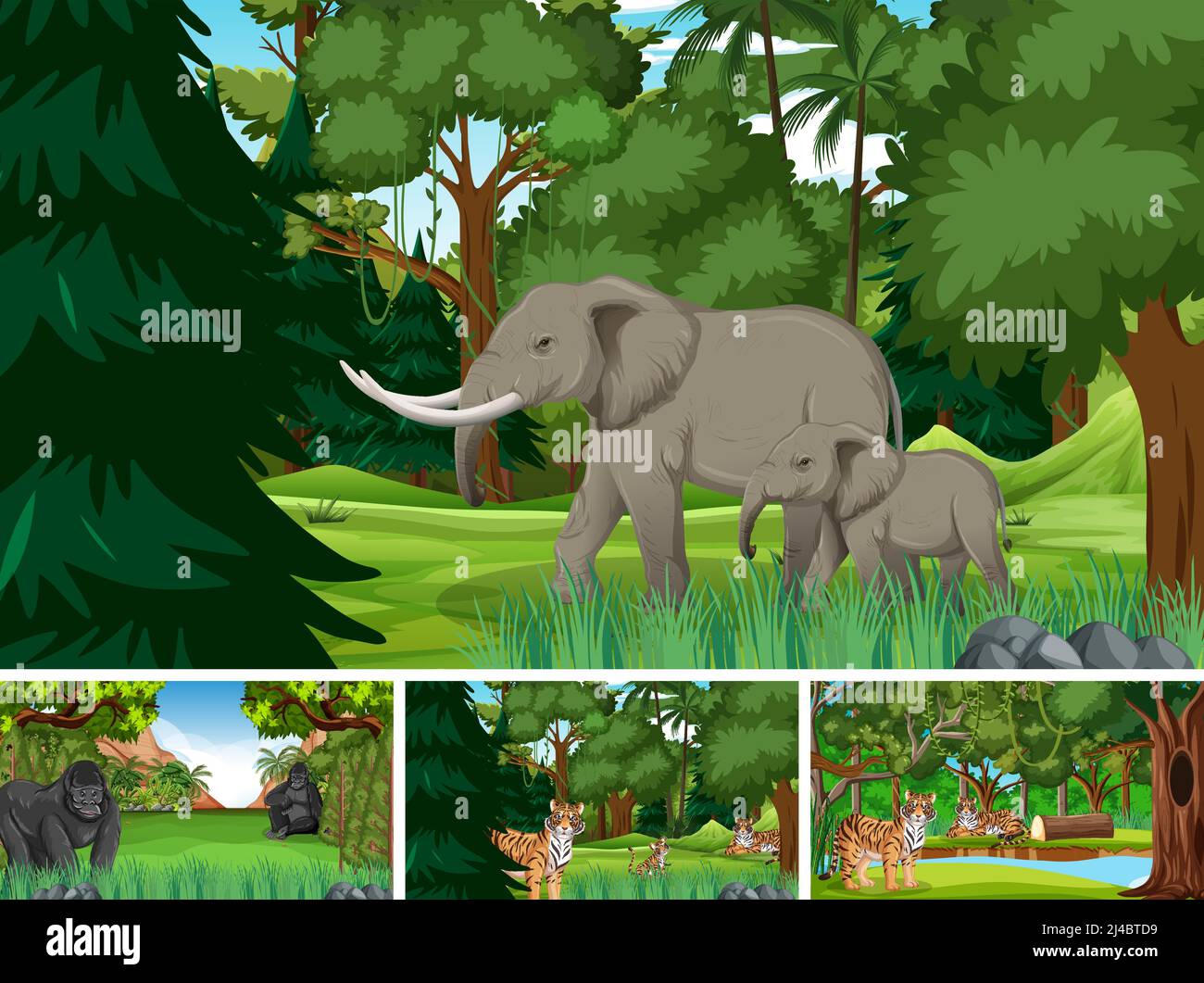 Tigers river Stock Vector Images - Alamy