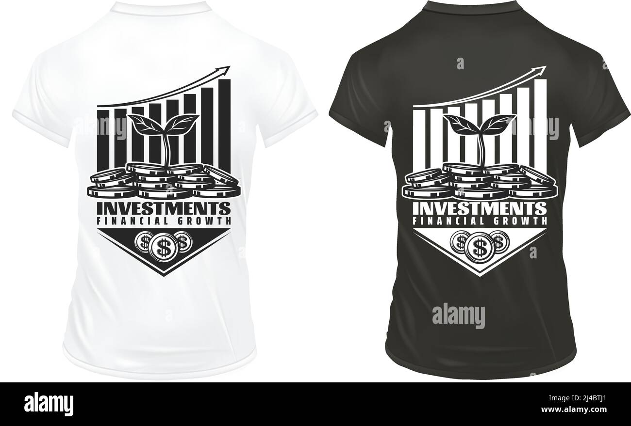 Vintage business investment prints concept with inscriptions coins ...