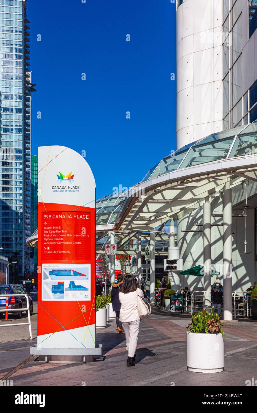 Entrance to the cruise ship terminal and convention centre on the ...