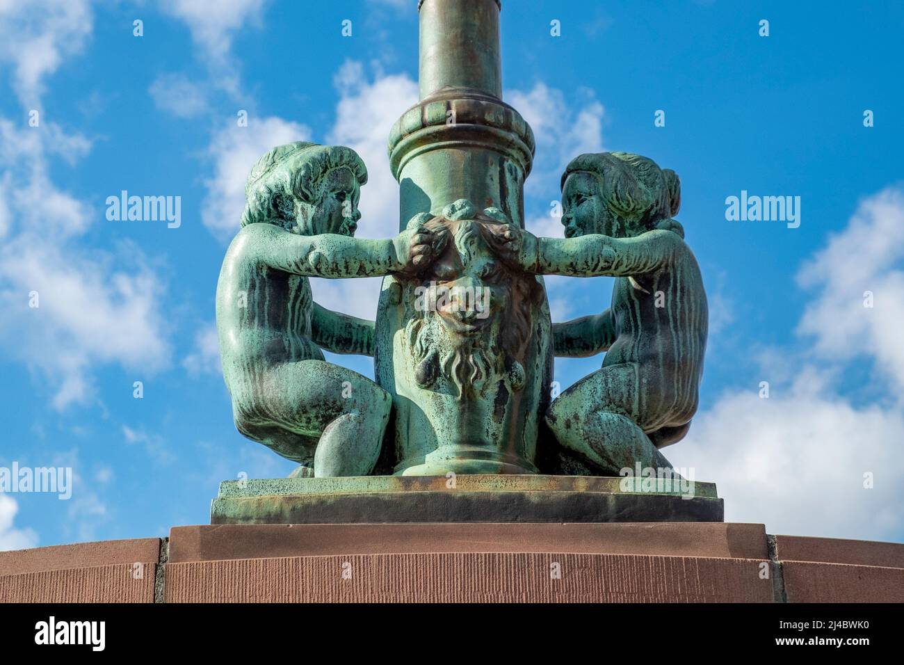 iron bridge, Eiserner Steg, Iron footbridge is footbridge leading over ...