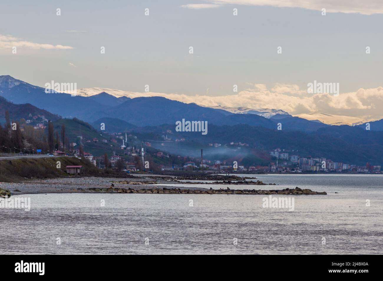 Small town in black sea region near Rize, Turkey Stock Photo - Alamy