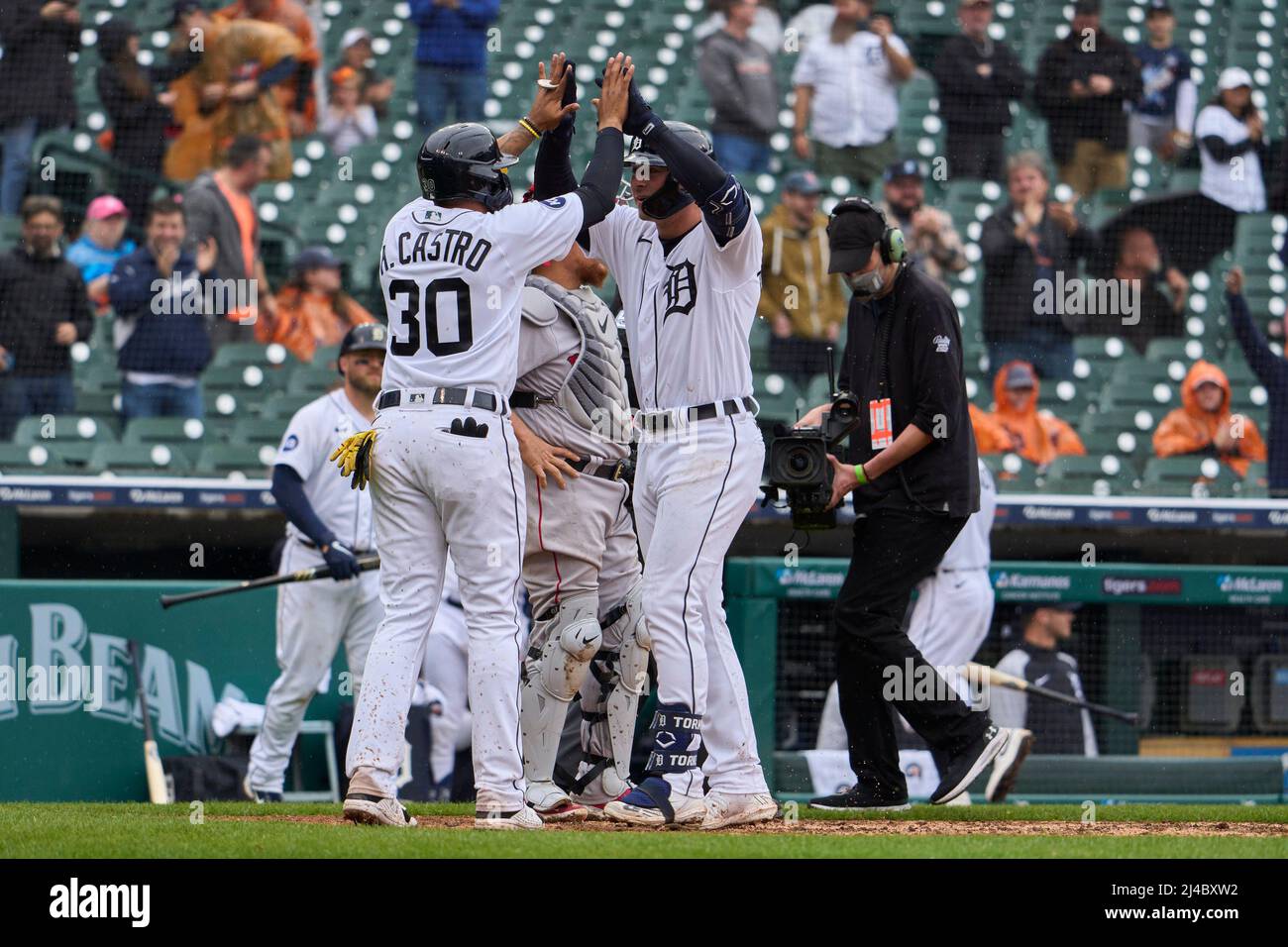 April 13 2022: Detroit first baseman Spencer Torkelson (20) hits his ...