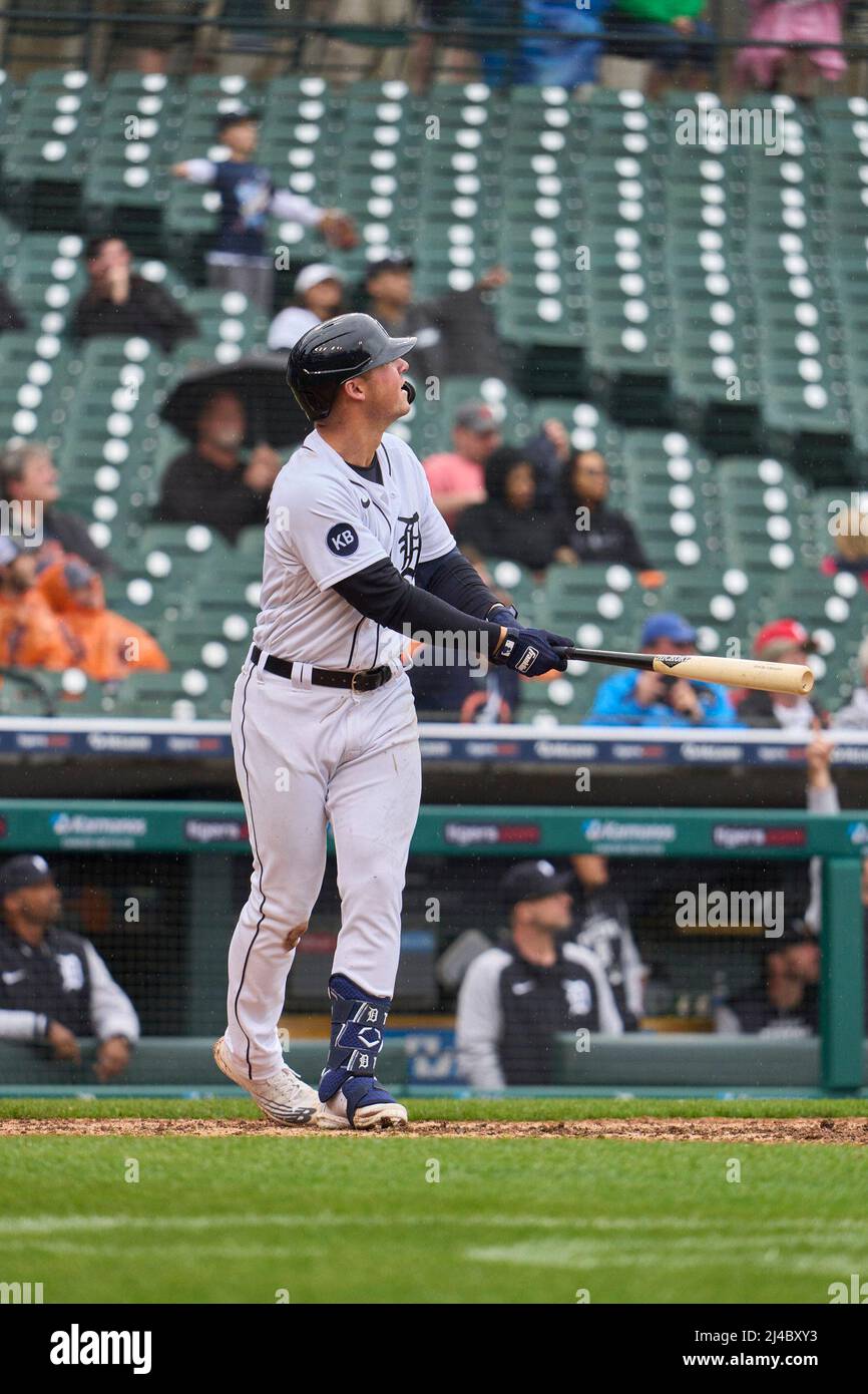 April 13 2022: Detroit first baseman Spencer Torkelson (20) hits his ...