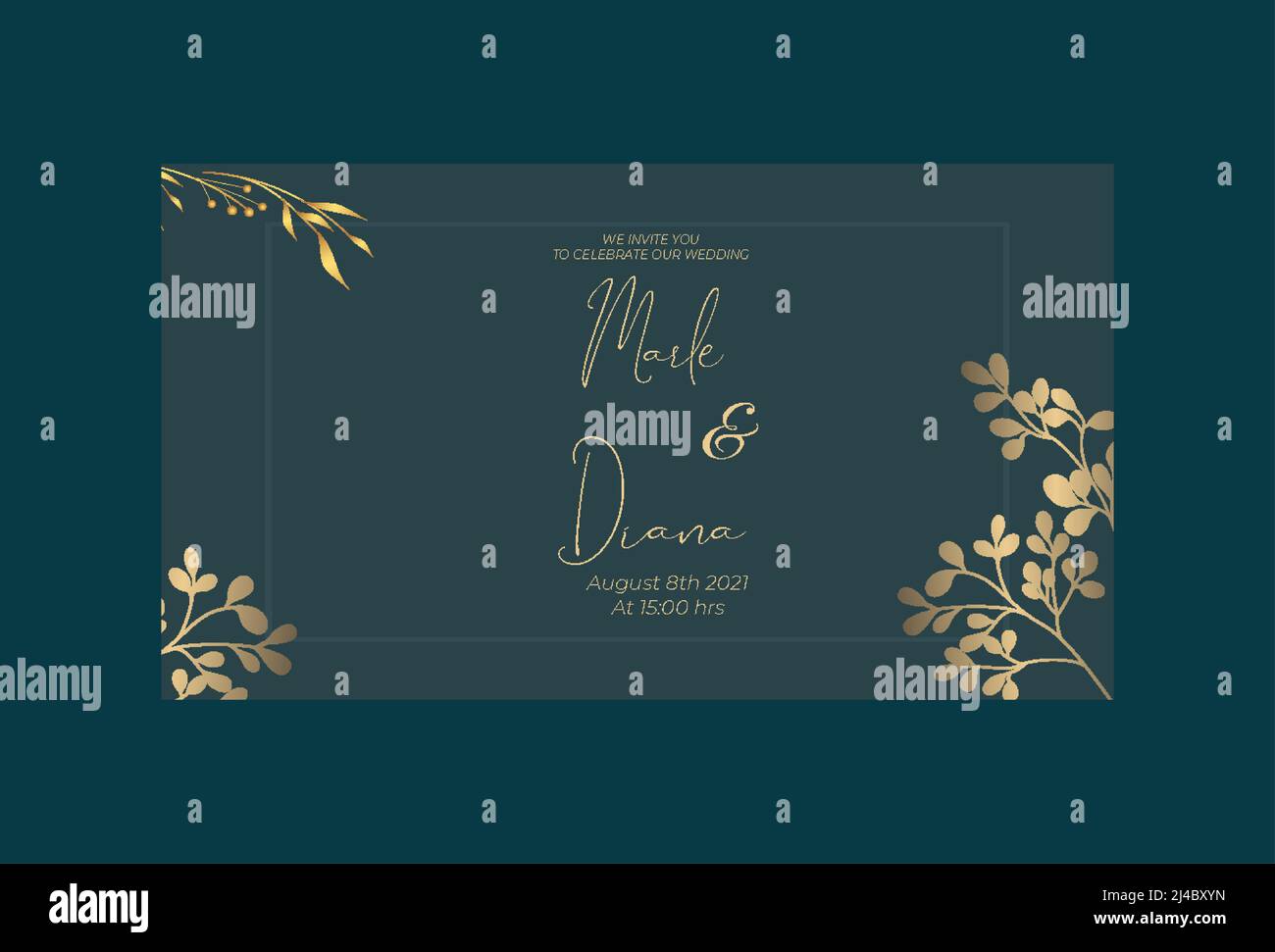 Marriage wedding border illustration Stock Vector Images - Alamy