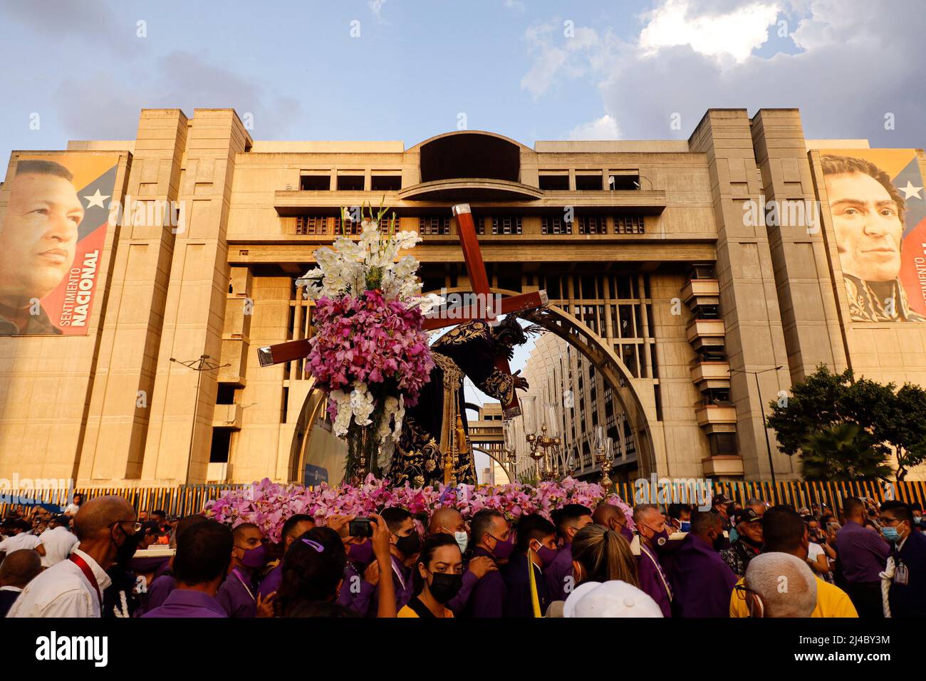Caracas, Venezuela. 13th Apr, 2022. The figure of Jesus "Nazareno de ...