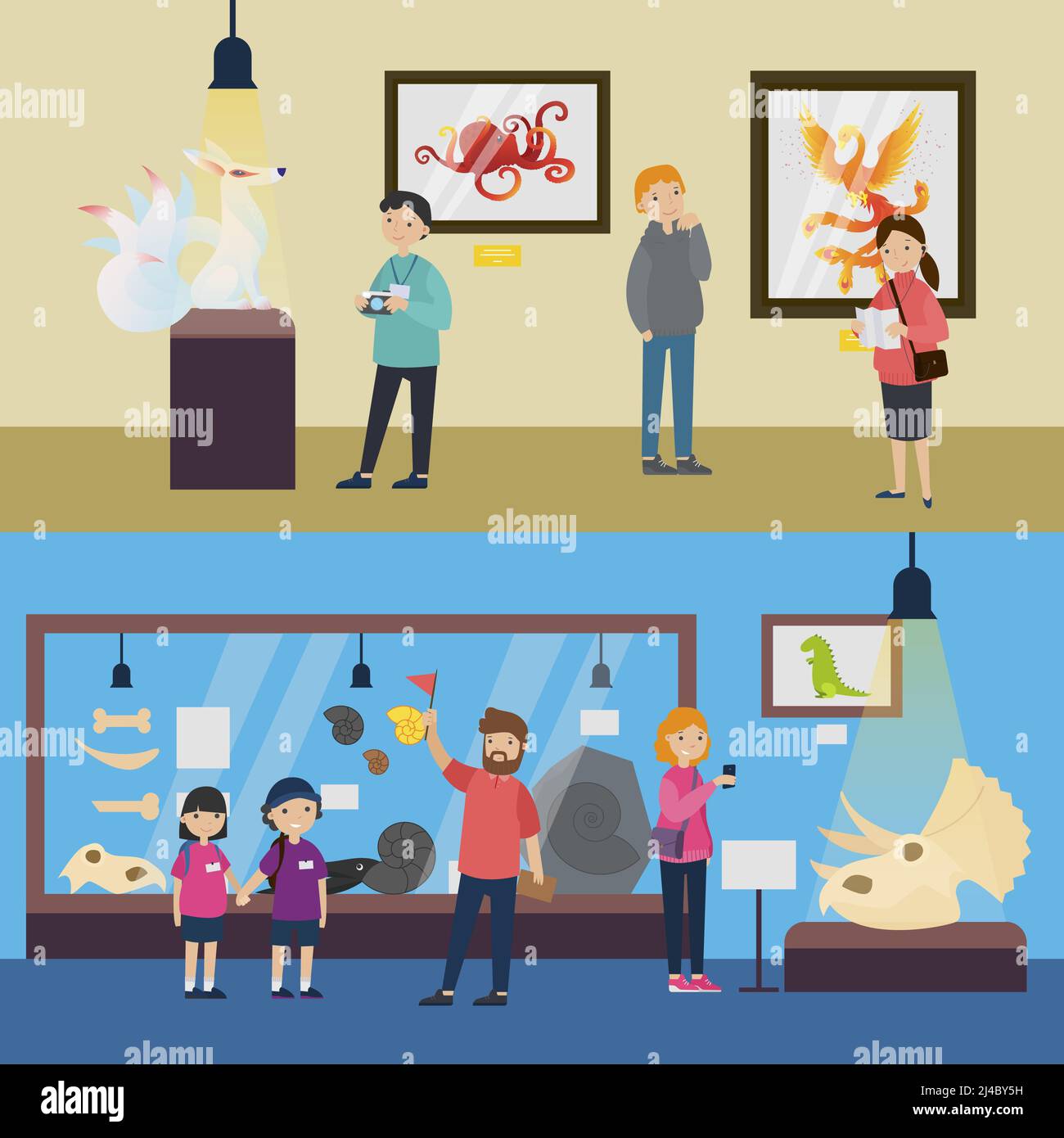 Children group visiting art gallery hi-res stock photography and images ...