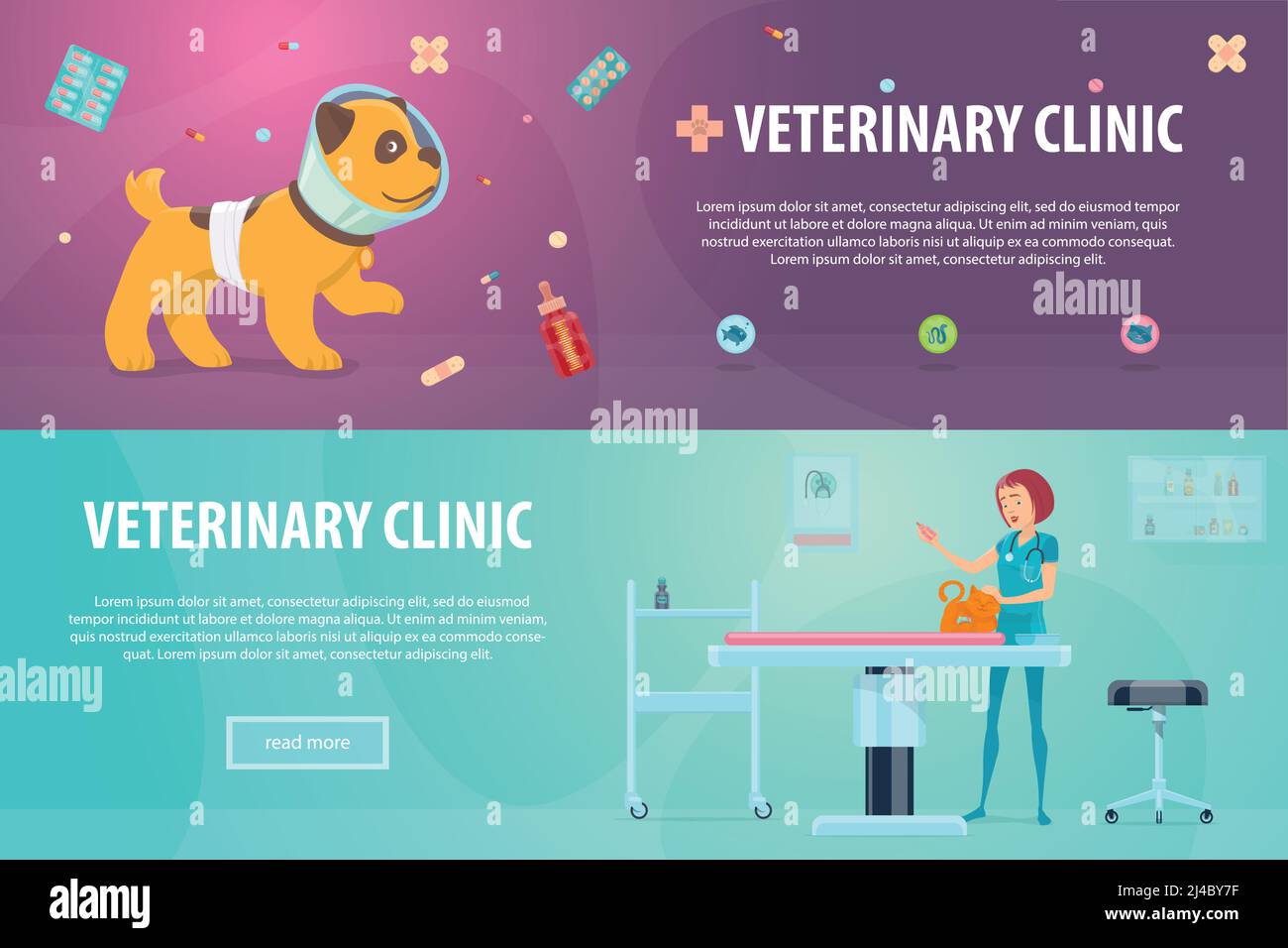 Sick cat at vet Stock Vector Images - Alamy