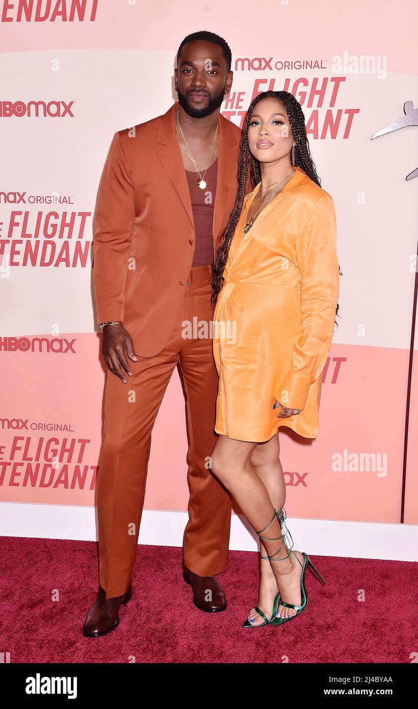 WEST HOLLYWOOD, CA - APRIL 12: (L-R) Mo McRae and Alexis Scott Davis ...