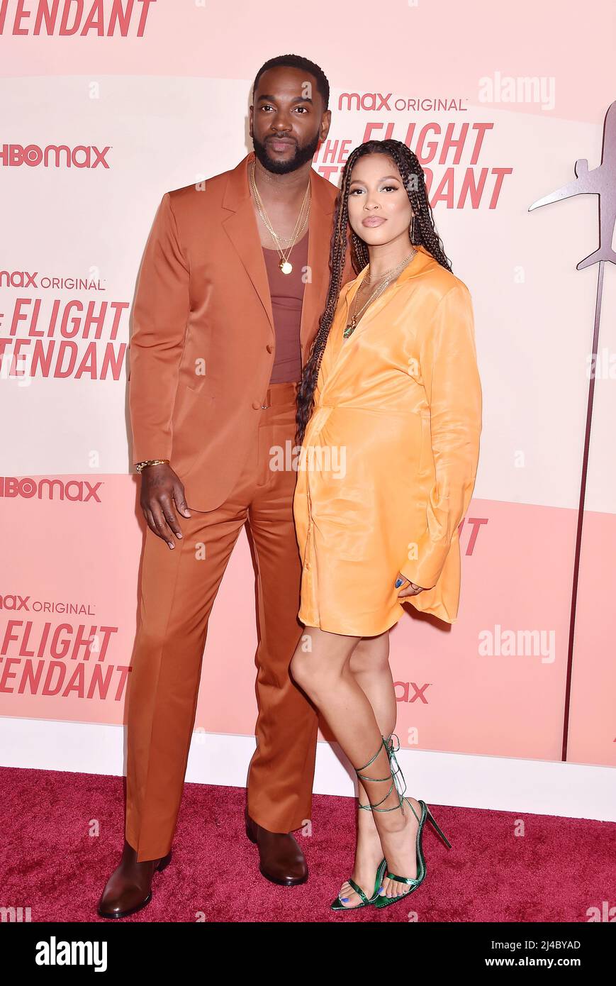 WEST HOLLYWOOD, CA - APRIL 12: (L-R) Mo McRae and Alexis Scott Davis ...