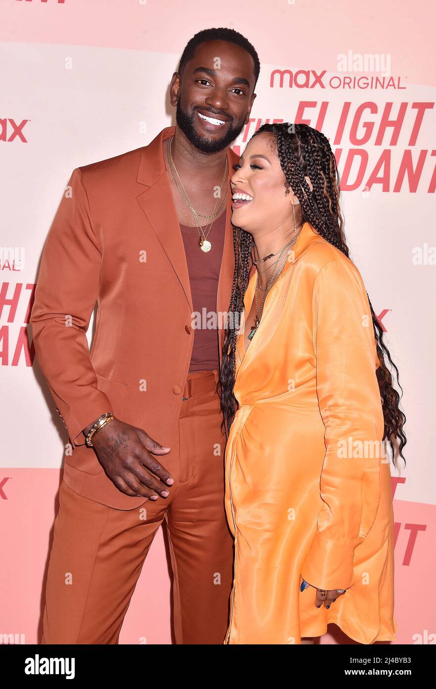 WEST HOLLYWOOD, CA - APRIL 12: (L-R) Mo McRae and Alexis Scott Davis ...