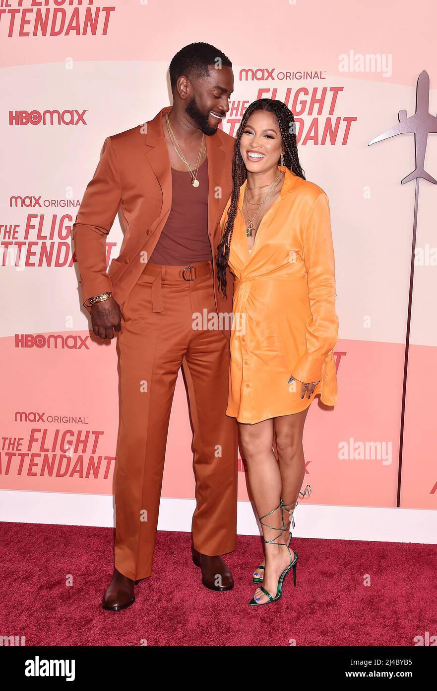 WEST HOLLYWOOD, CA - APRIL 12: (L-R) Mo McRae and Alexis Scott Davis ...