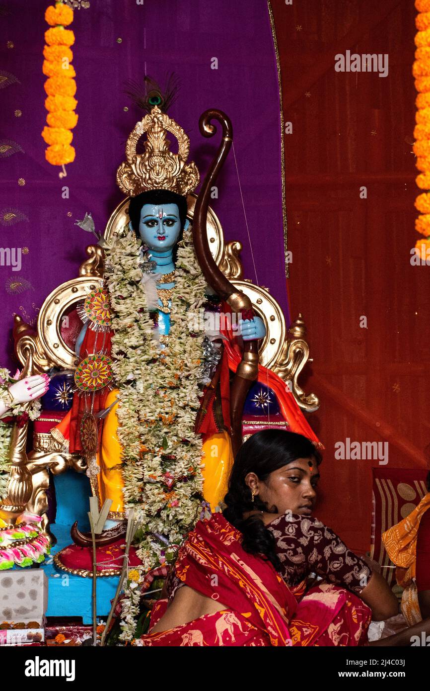 Canning, India. 10th Apr, 2022. The Harisava kirtan is being celebrated ...
