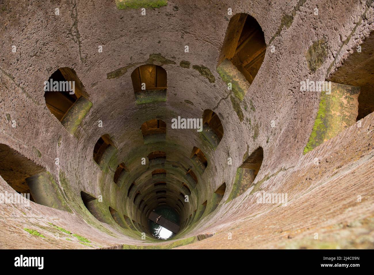 Looking down St. Patrick's Well, built in the 16th century and 74 ...
