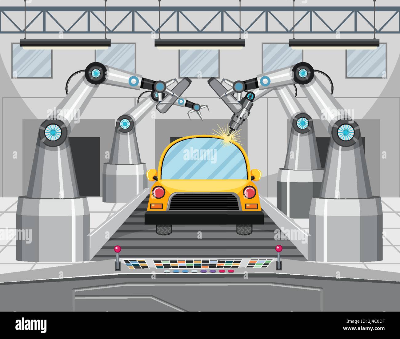 Manufacturing evolution Stock Vector Images - Alamy