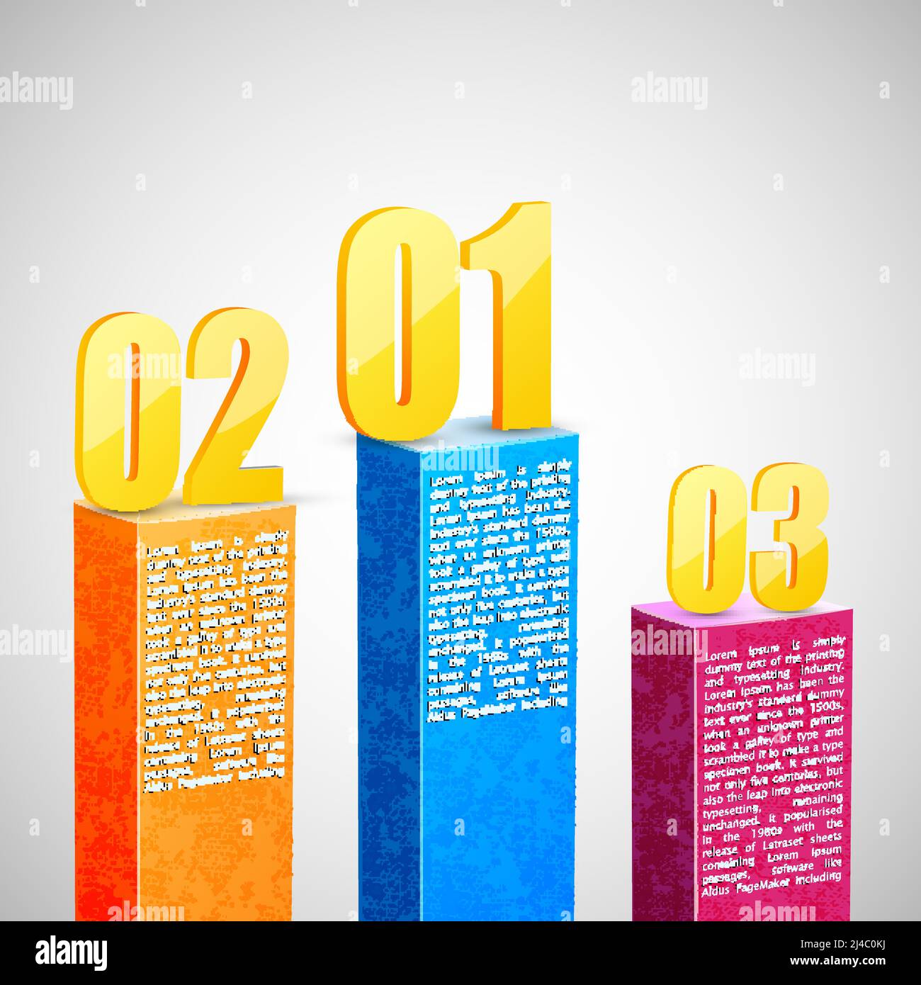 Business diagram template with information and numbers flat vector ...