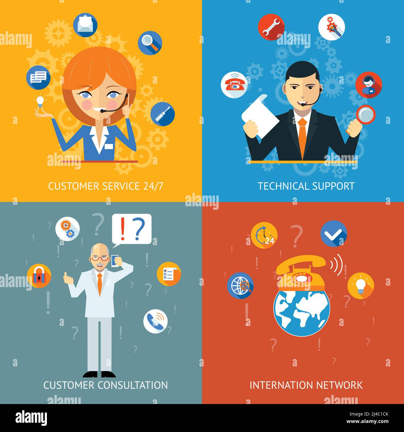 Helping client Stock Vector Images - Alamy