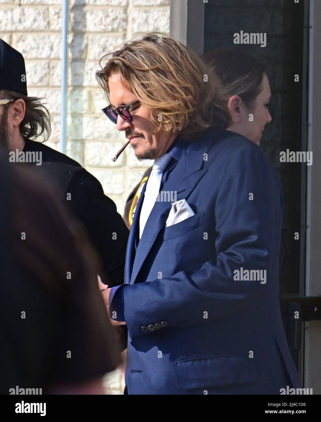 Johnny Depp departs after his trial recessed for the day at the Fairfax ...