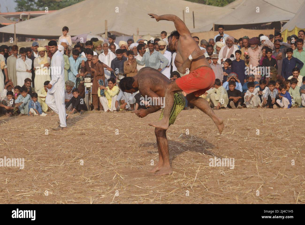 April 8, 2022, Jandraka, Punjab, Pakistan: Pakistani traditional ...