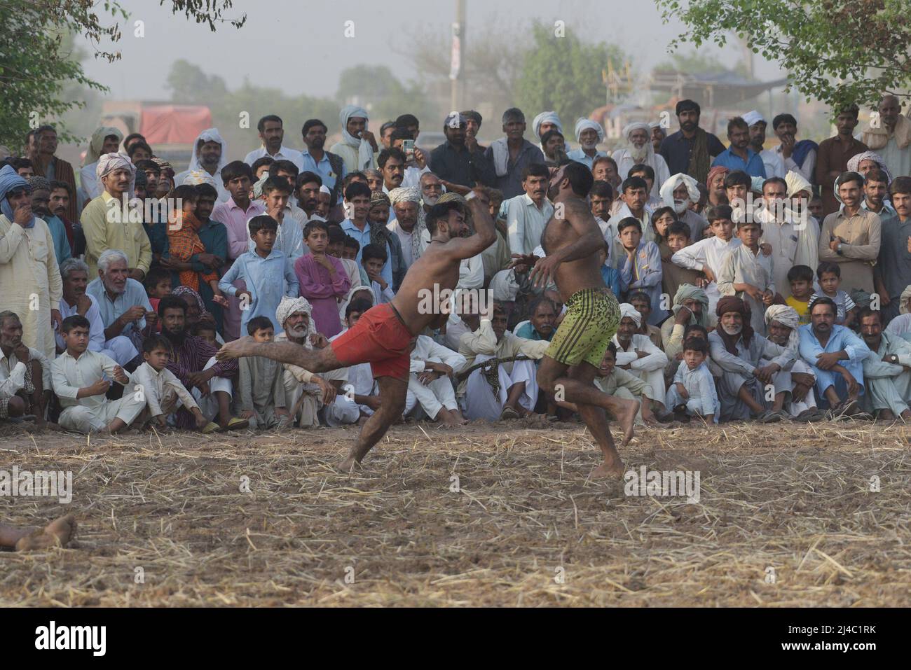 April 8, 2022, Jandraka, Punjab, Pakistan: Pakistani traditional ...