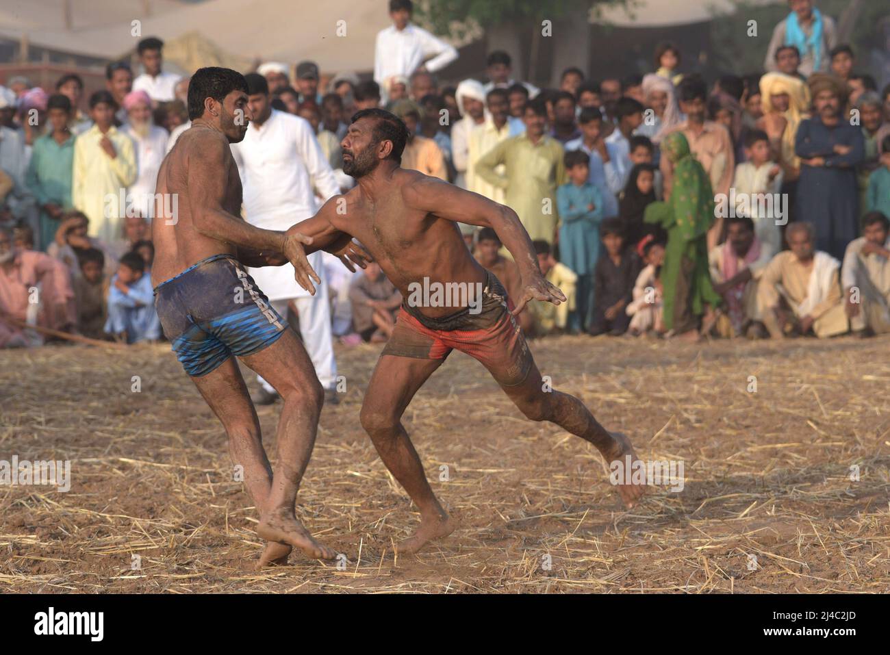 April 8, 2022, Jandraka, Punjab, Pakistan: Pakistani traditional ...