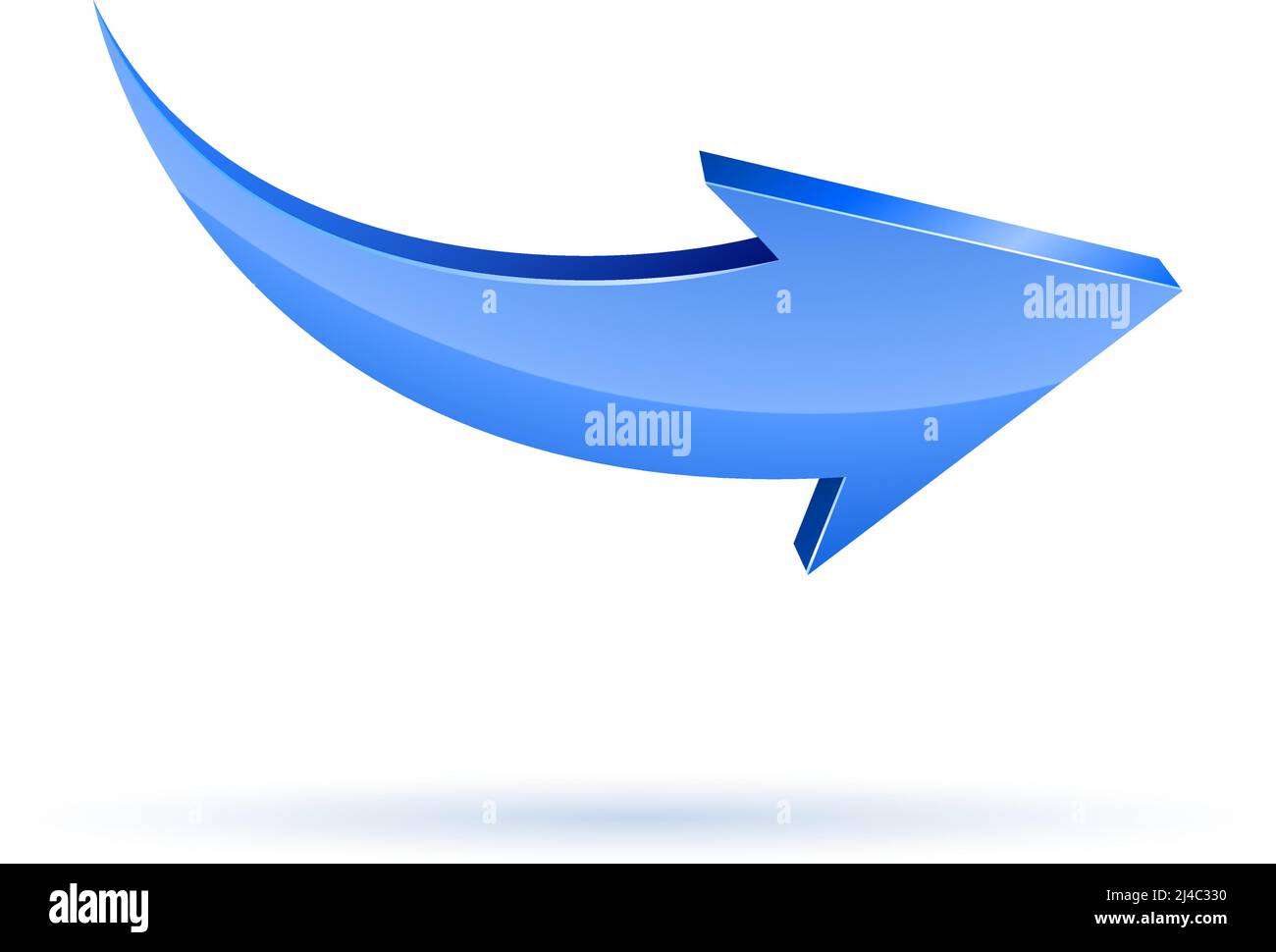 Vector Blue Arrow isolated on white background Stock Vector Image & Art ...