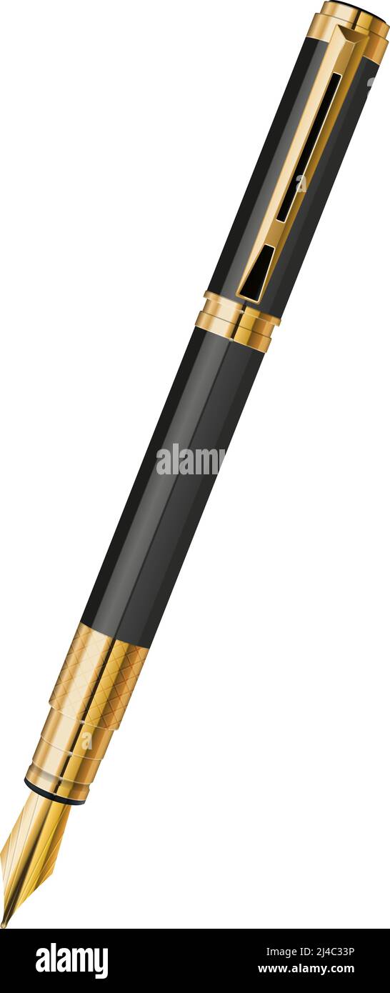 Vector Fountain writing pen for contract signing Stock Vector Image ...