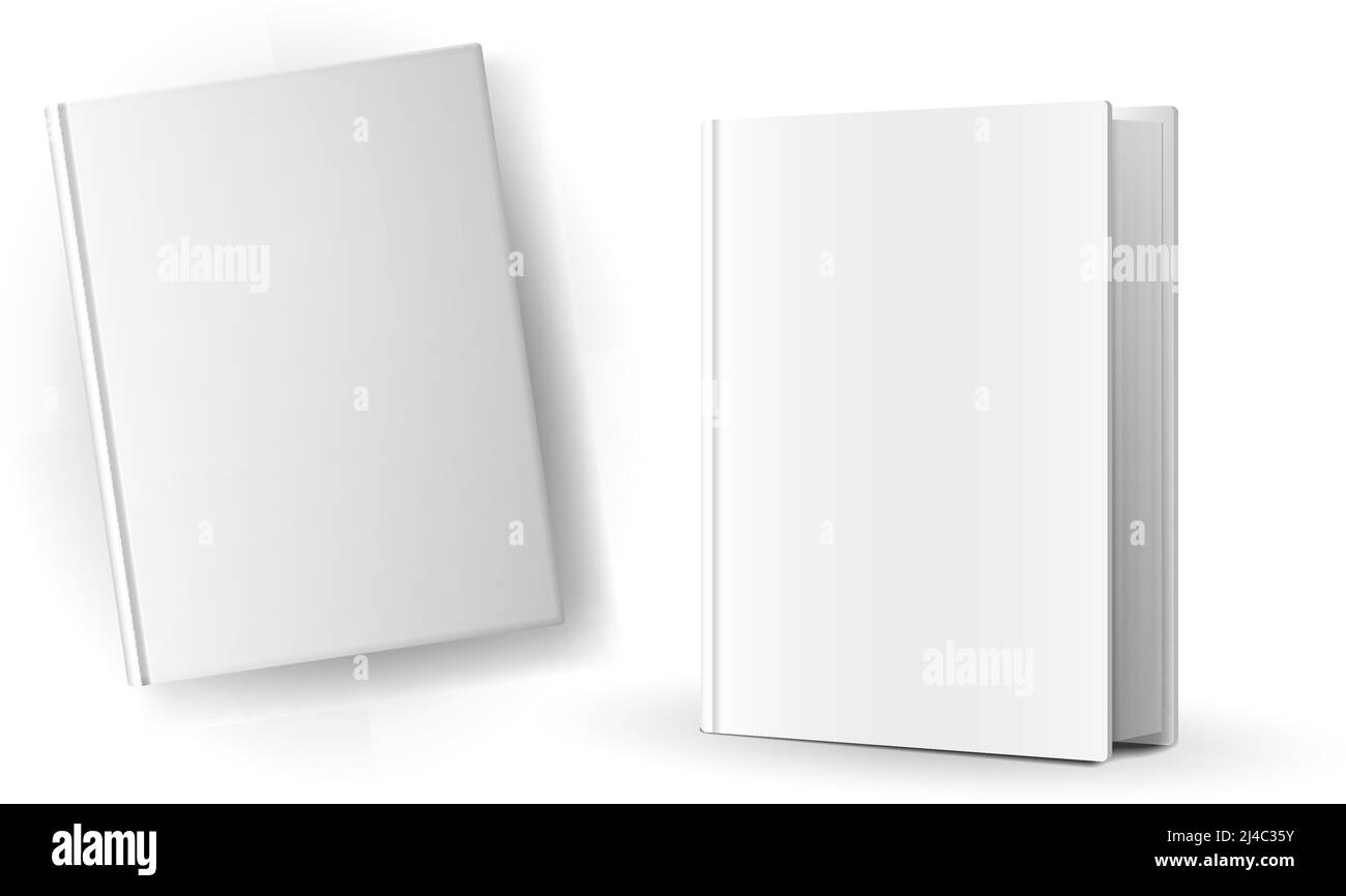 Blank book covers over white background Illustration Stock Vector Image ...