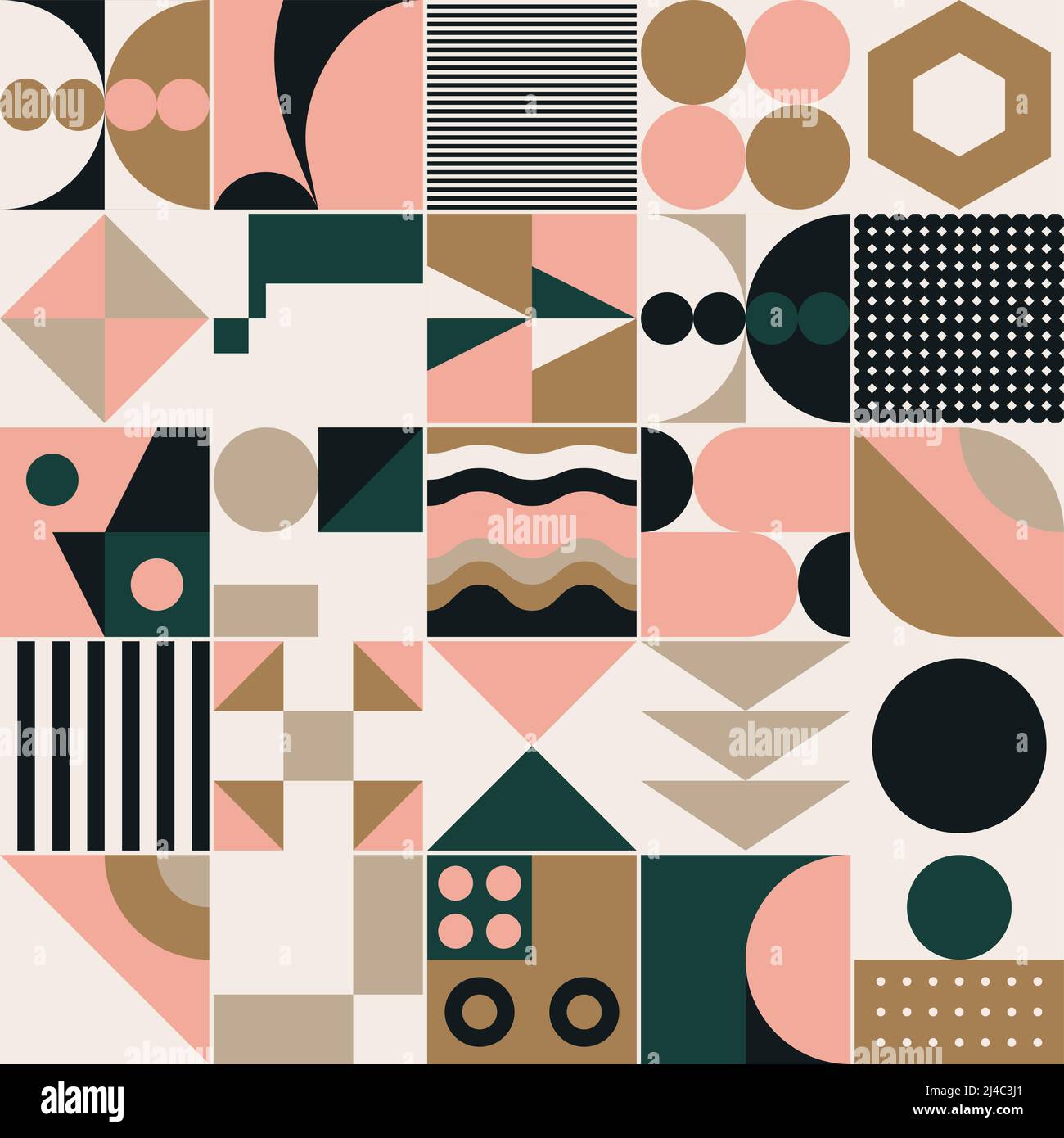 Abstract pattern graphics design inspired by postmodern aesthetics arts ...