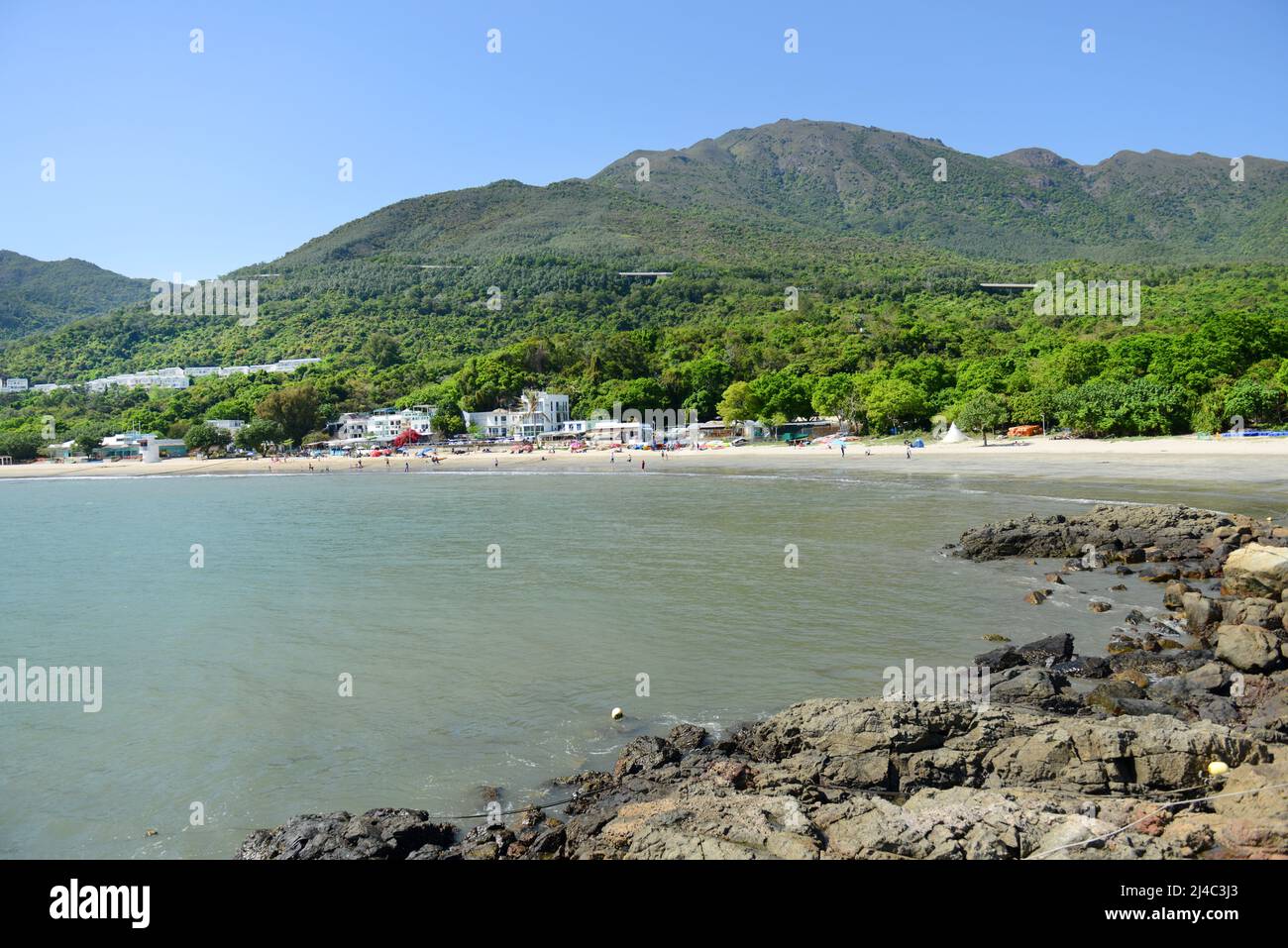 View of the Upper Cheung Sha Beach, Lantau Island, Hong Kong Stock ...