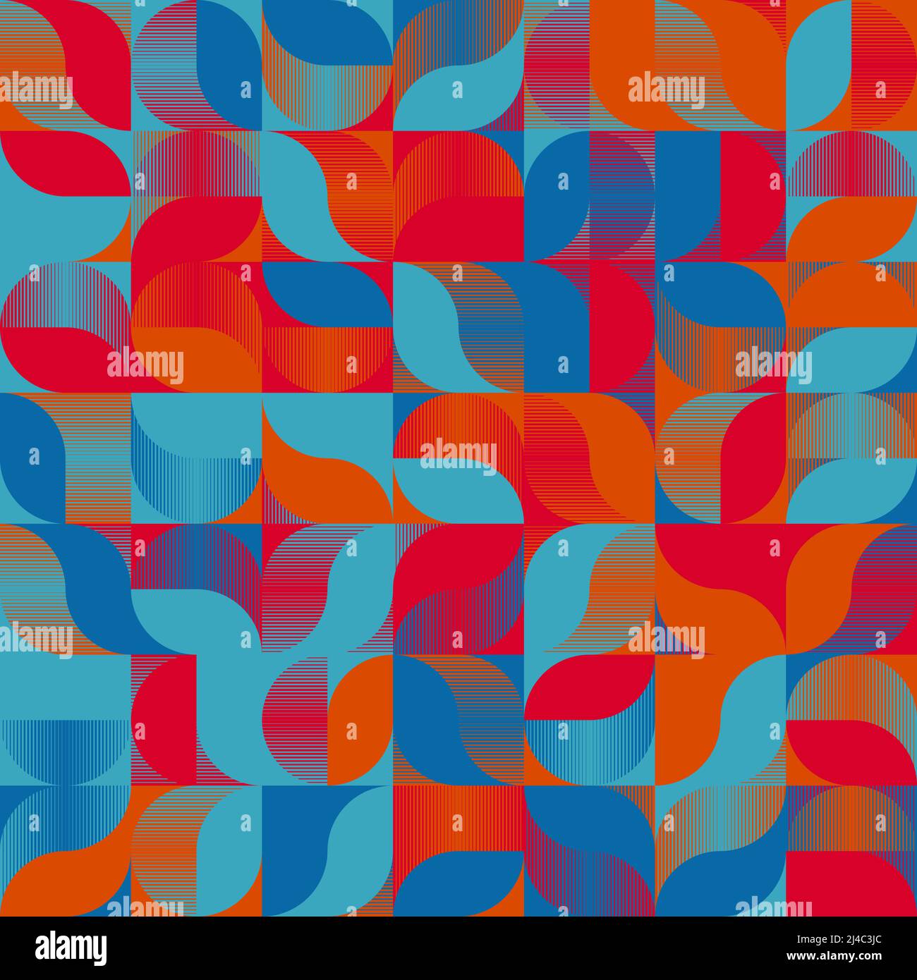 Seamless abstract vector pattern artwork made with repetitive geometry ...