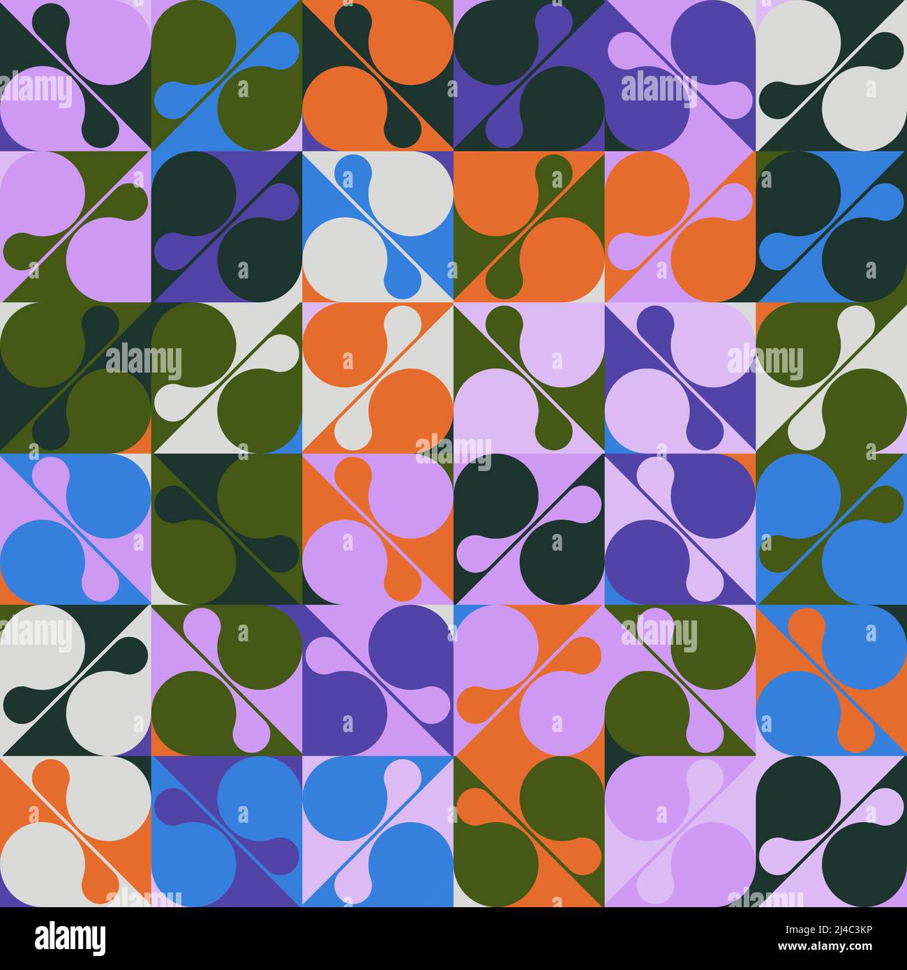 Modern mosaic mural Stock Vector Images - Alamy