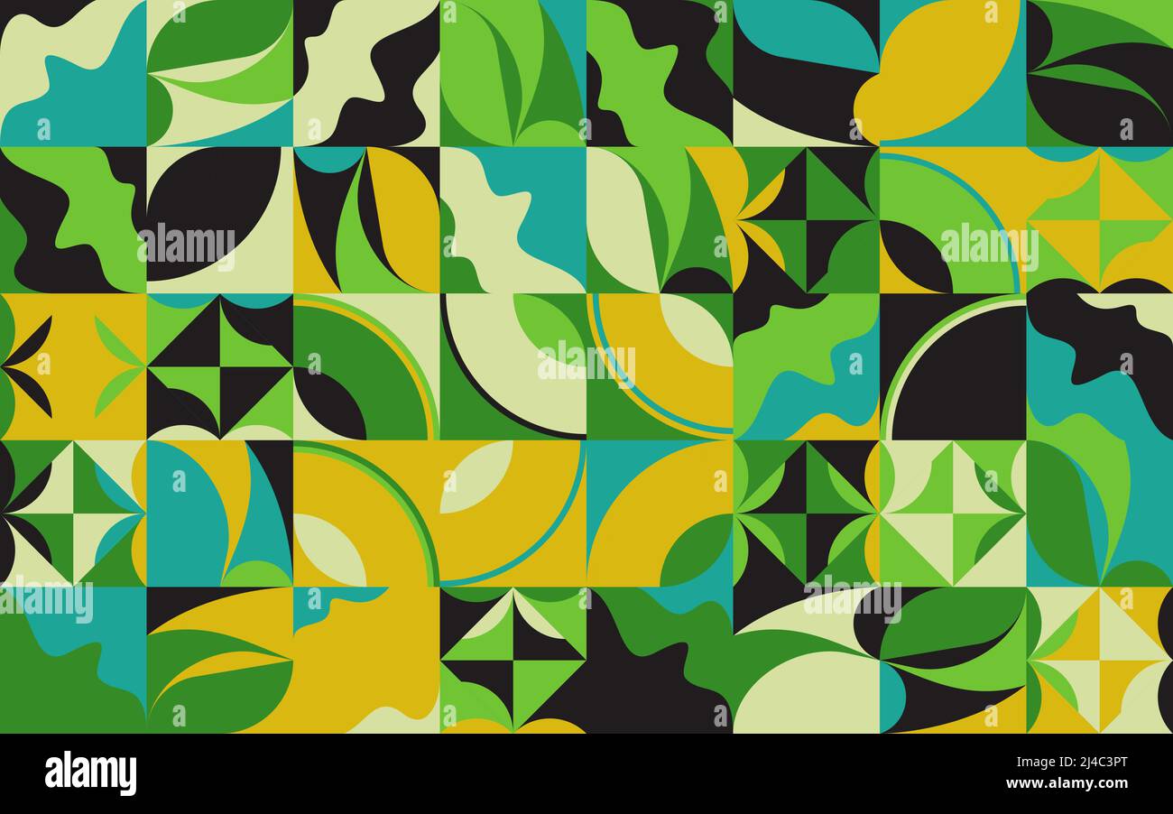 Abstract pattern graphics design inspired by modernism aesthetics arts ...