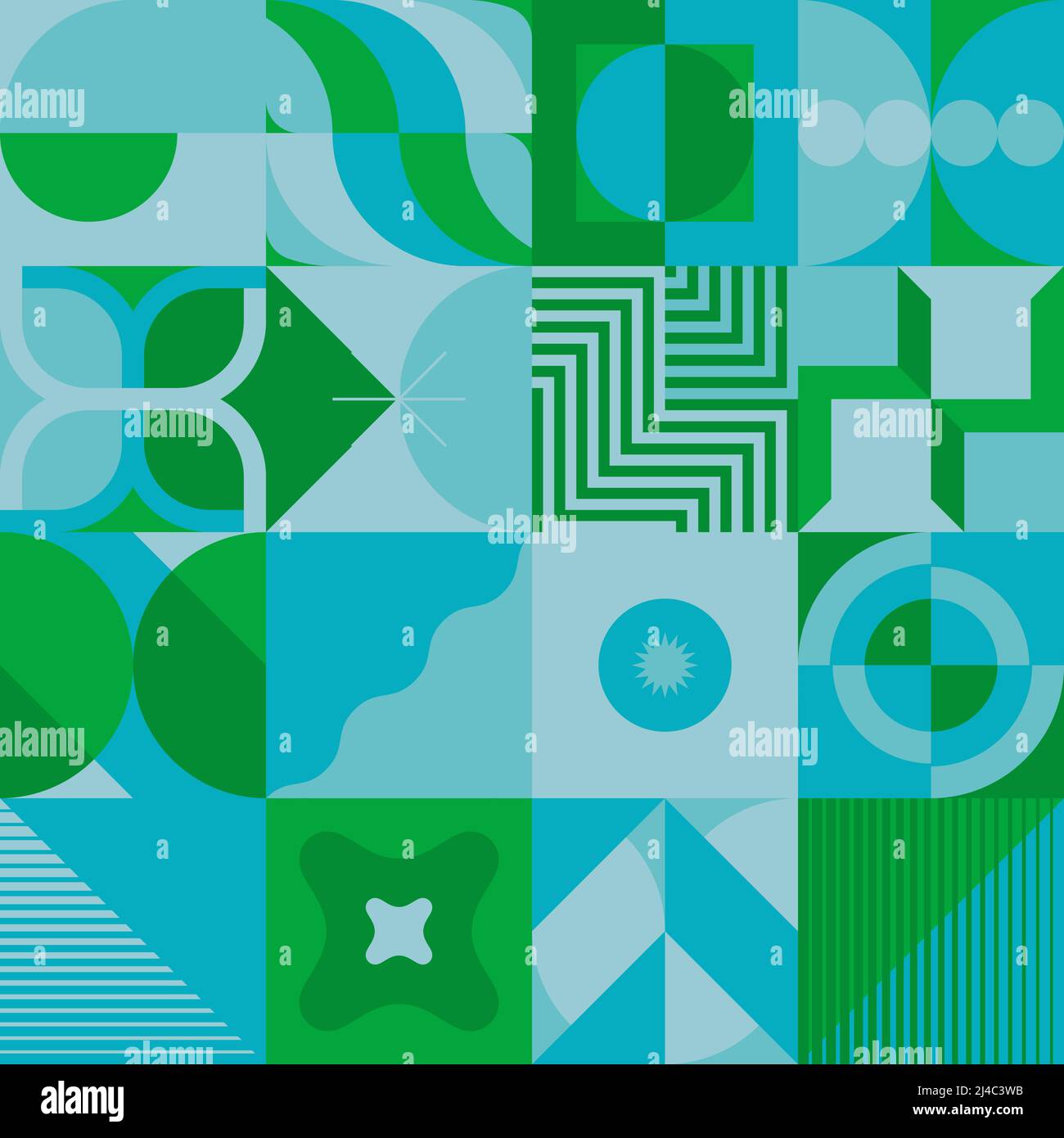 Composition made geometric shapes Stock Vector Images - Alamy