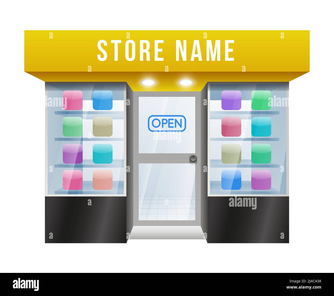 Consumer signage sign branding Stock Vector Images - Alamy