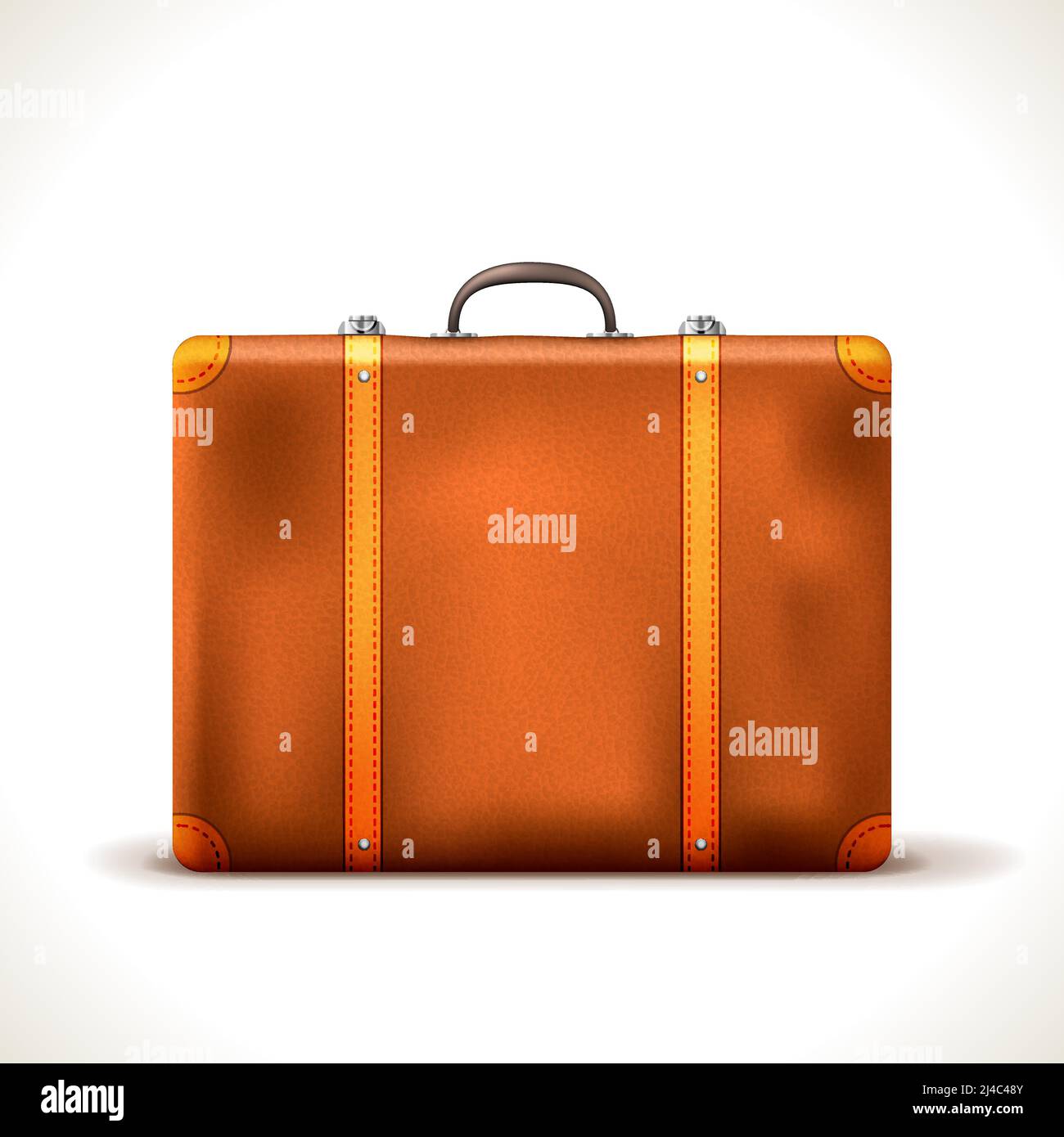 Vector vintage Travel Suitcase isolated on white. EPS10 opacity ...