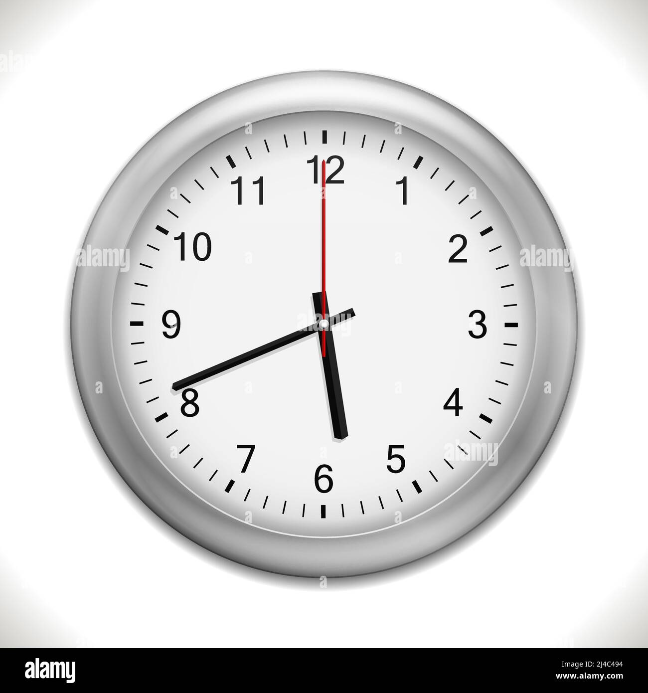 Vector wall Clock isolated on white background. EPS10 opacity. Editable ...