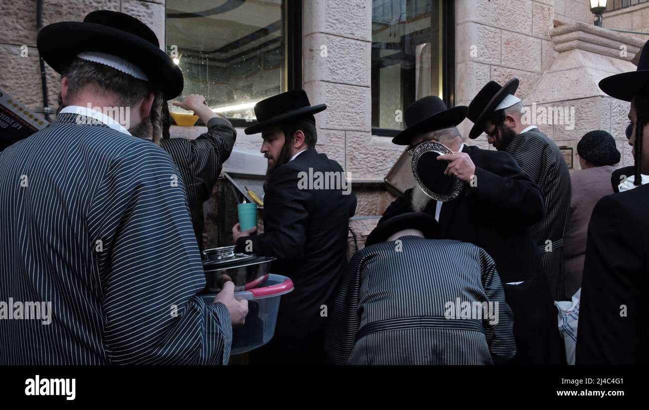 Ultra-Orthodox Jews immerse new purchased cooking utensils, prior to ...