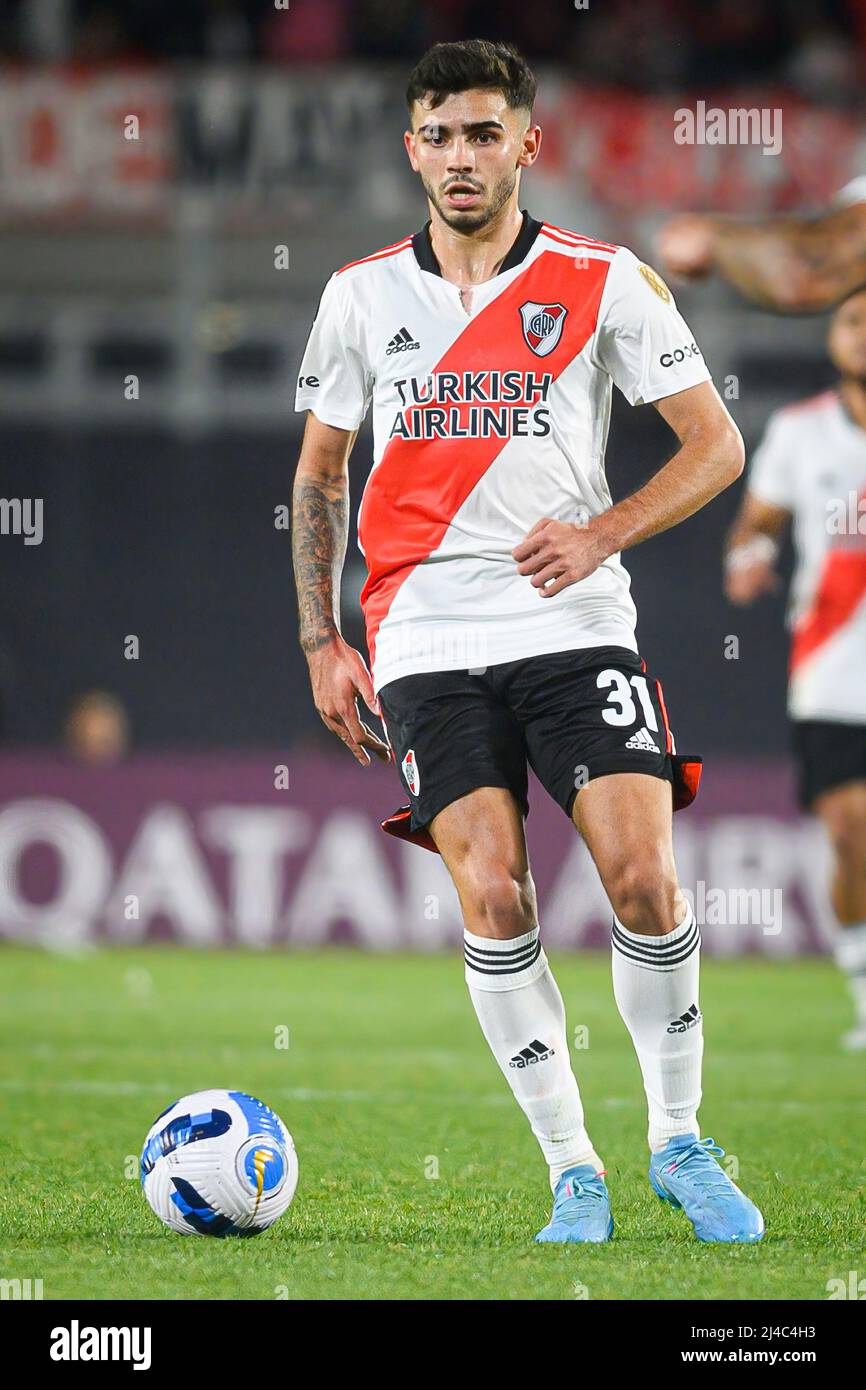 Buenos Aires, Argentina. 13th Apr, 2022. Santiago Simon of River Plate ...