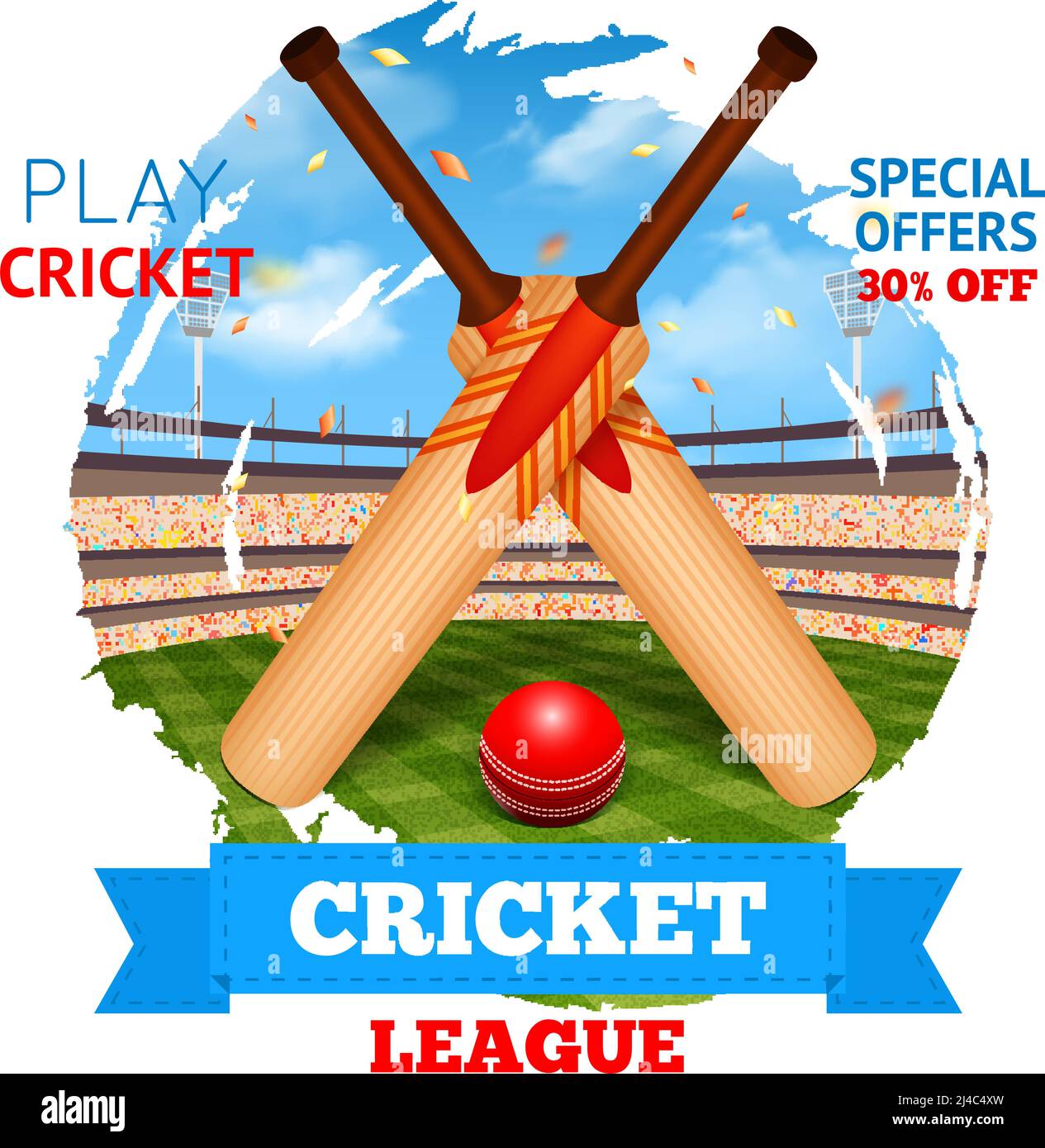 Cricket stadium background Cut Out Stock Images & Pictures - Alamy