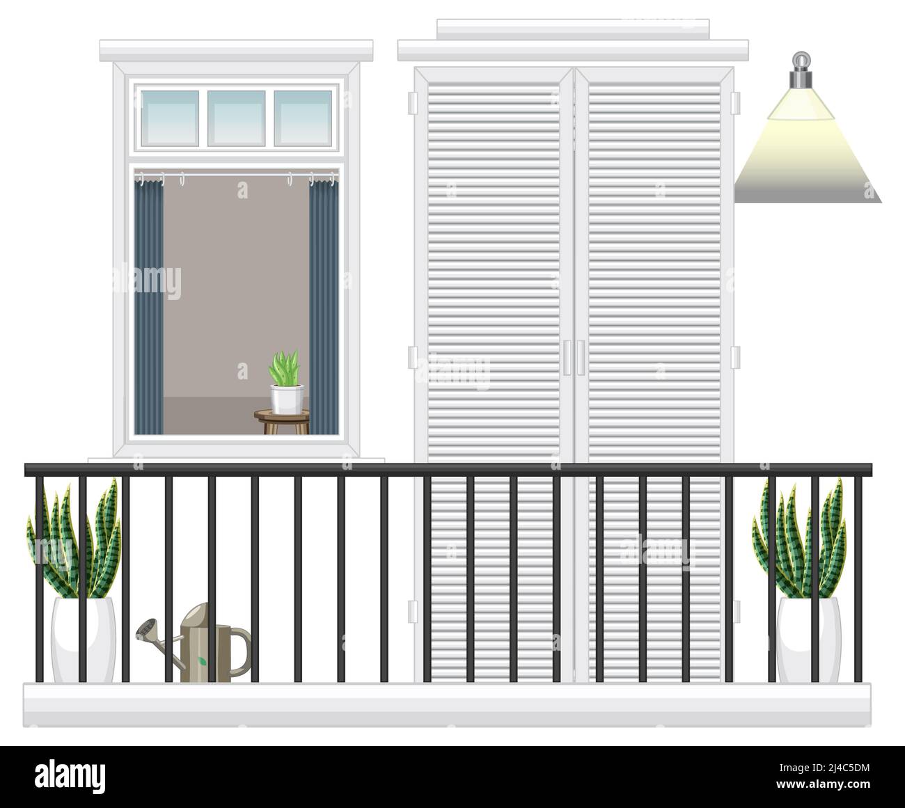 Outdoor balustrade Cut Out Stock Images & Pictures - Alamy