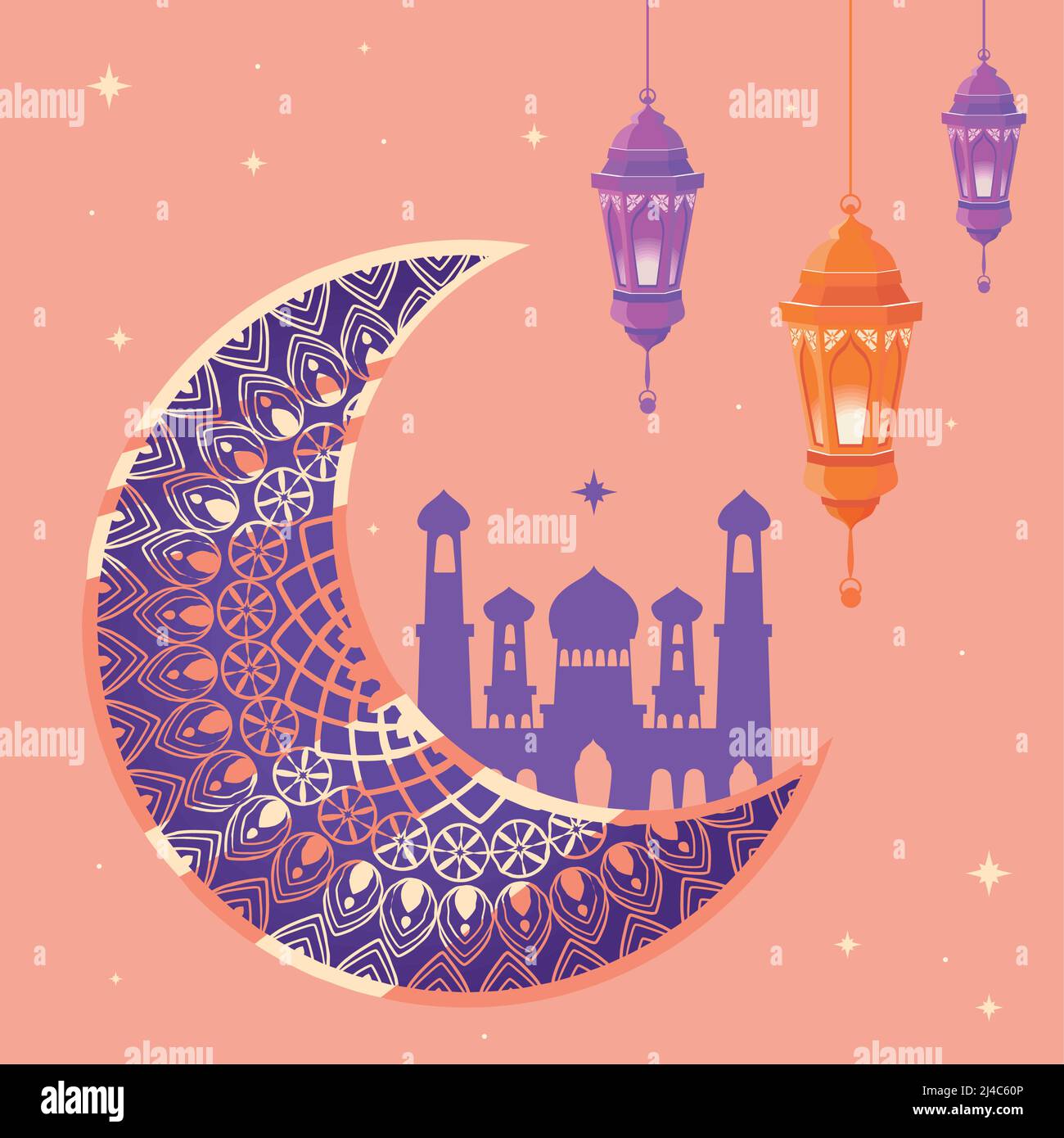 eid mubarak traditional temple Stock Vector Image & Art - Alamy