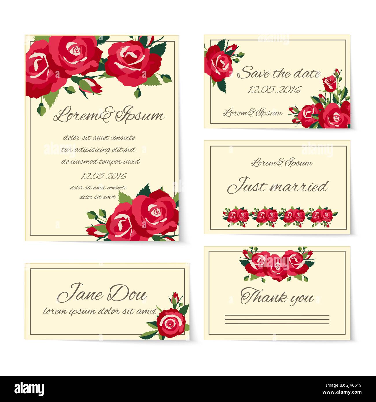 Just roses Stock Vector Images - Alamy