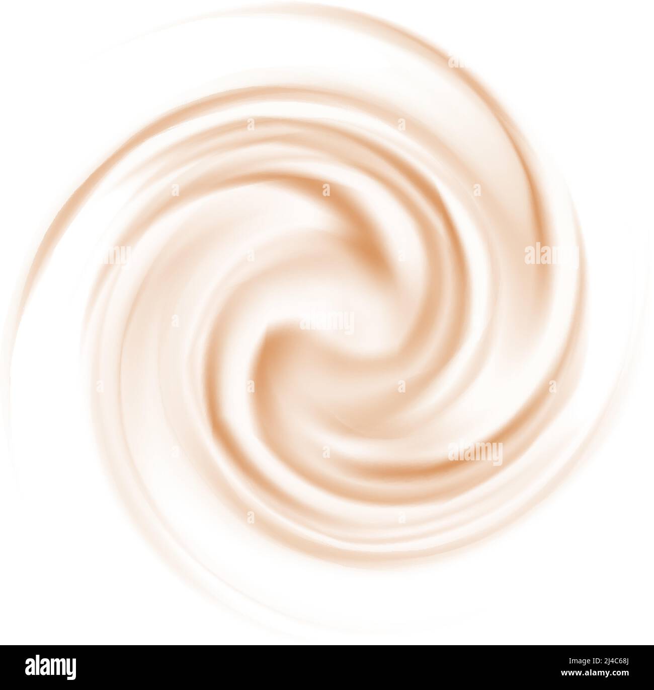 Coffee and milk curl texture on white background Stock Vector Image ...