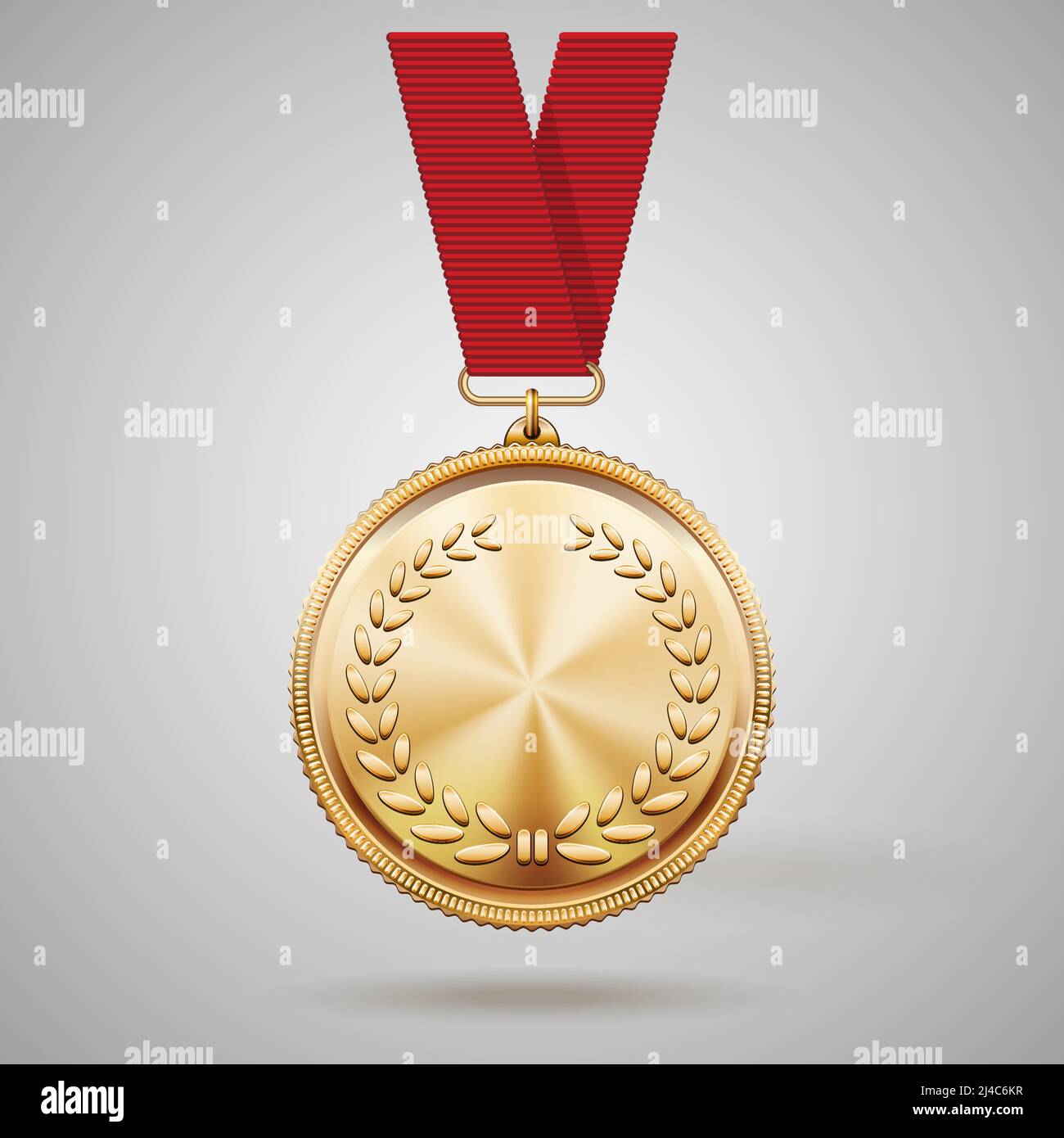 Vector gold medal on Stock Vector Images - Alamy
